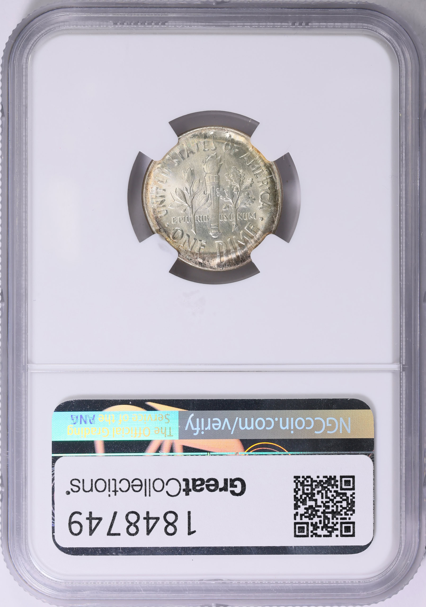 Mint Error 1964 Roosevelt Dime Broadstruck NGC MS-65 FT | NGC Cert ...