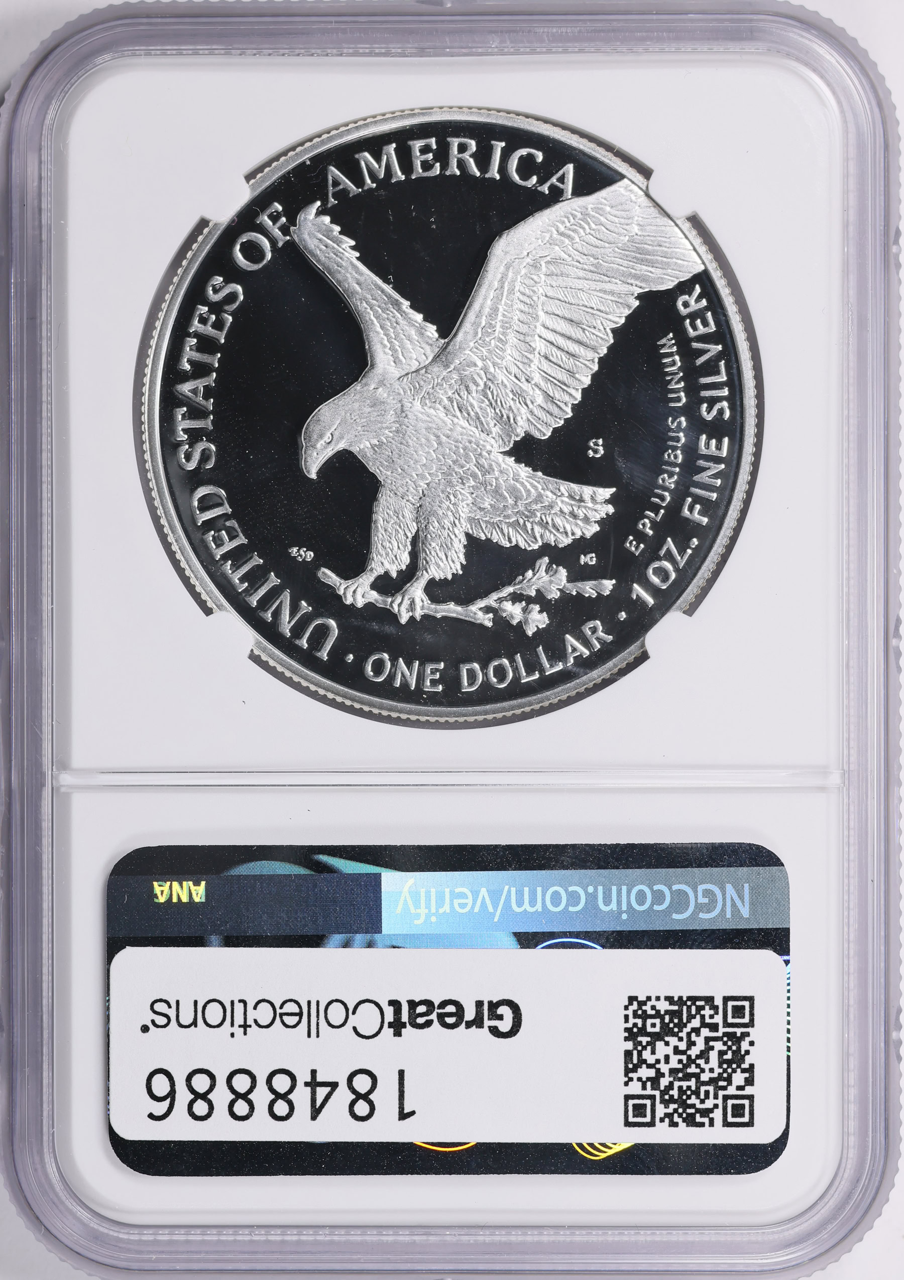 2021-S $1 Silver Eagle Type 2 First Day of Issue (From the Limited Edition Set) NGC Proof-70 UC ...