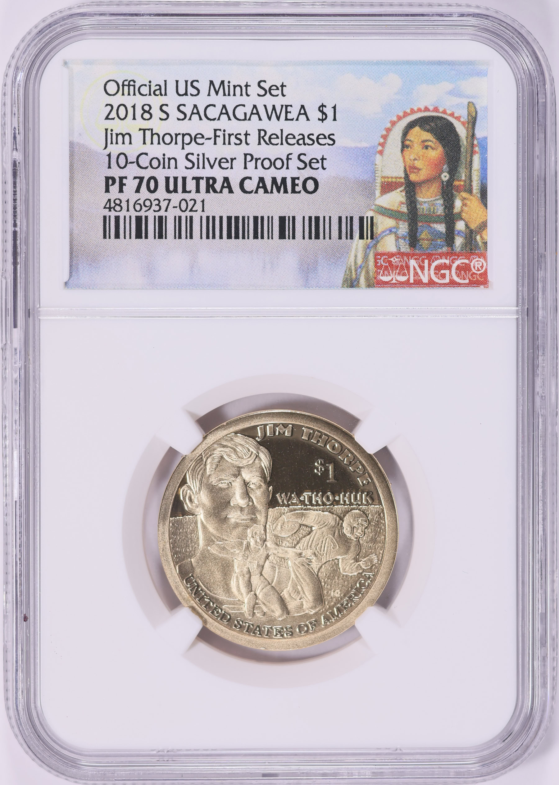 2018-S Sacagawea Dollar Native American First Releases (From the Silver ...