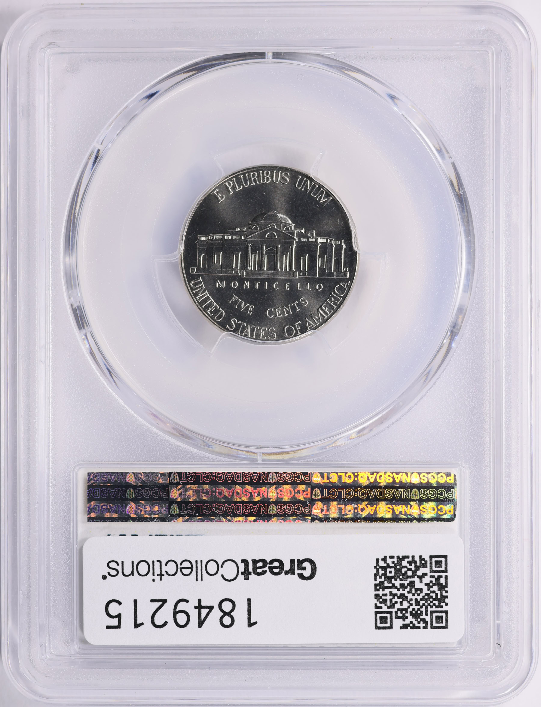 2016-P Jefferson Nickel PCGS MS-67 FS (Item 1849215) | GreatCollections ...