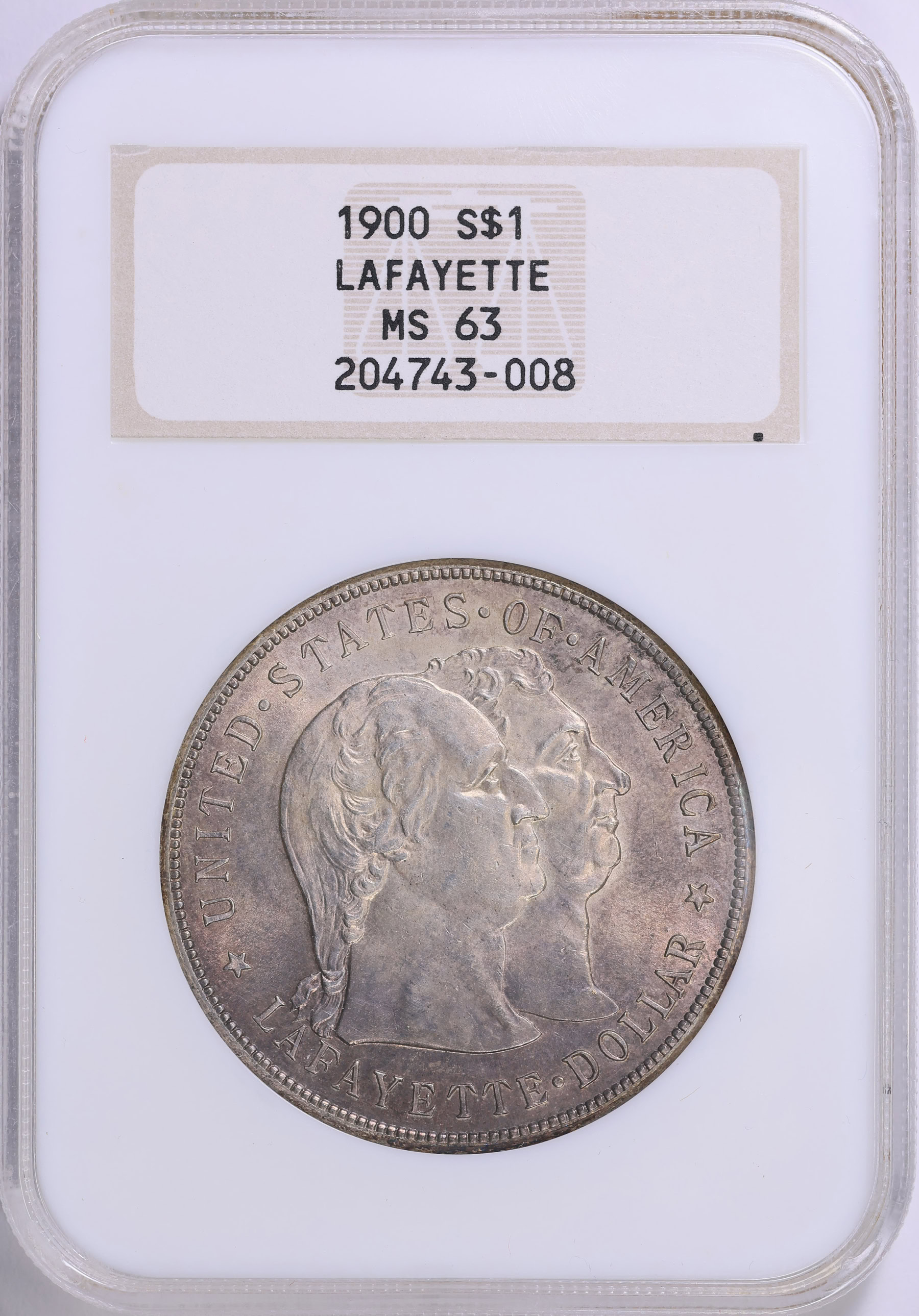 1900 Lafayette Dollar NGC MS-63 OH (Toned) (Item 1849255 ...