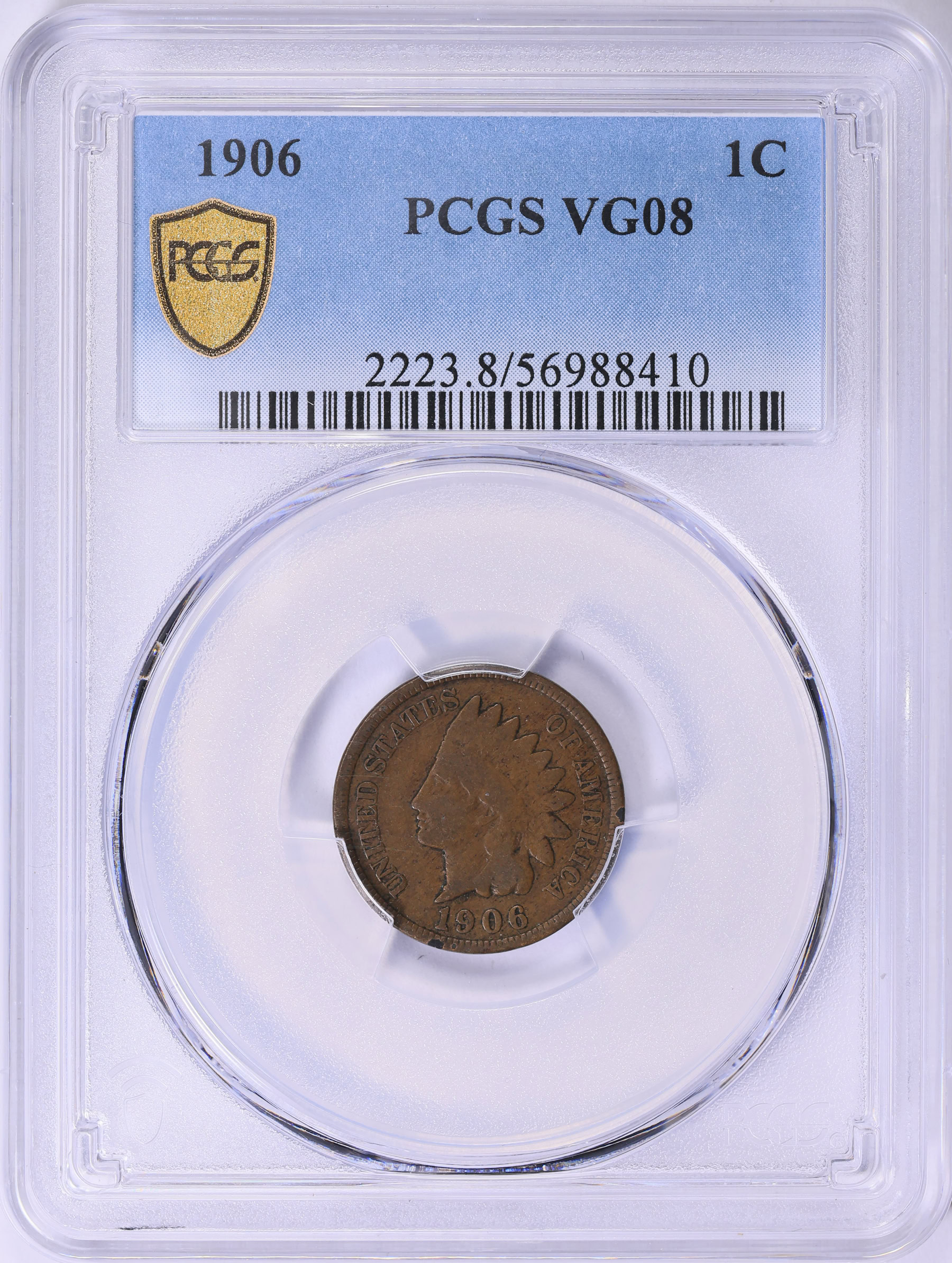 1906 Indian Cent PCGS VG-08 BN (Item 1849314) | GreatCollections Coin Auctions