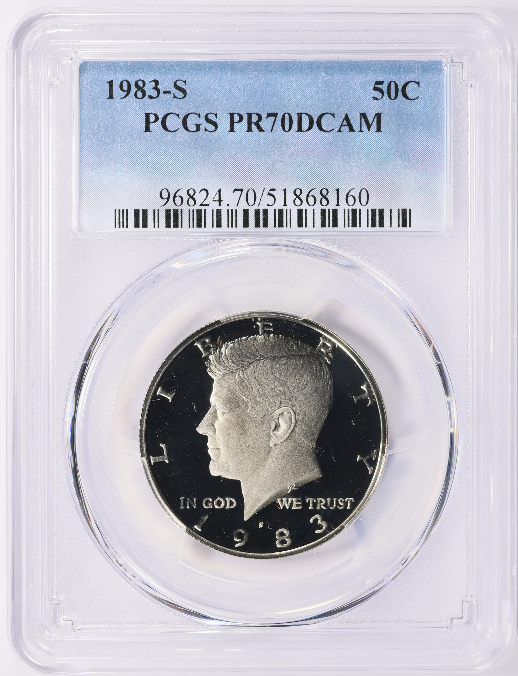 1983-S Kennedy Half Dollar PCGS Proof-70 DCAM (Item 1849388) | GreatCollections Coin Auctions