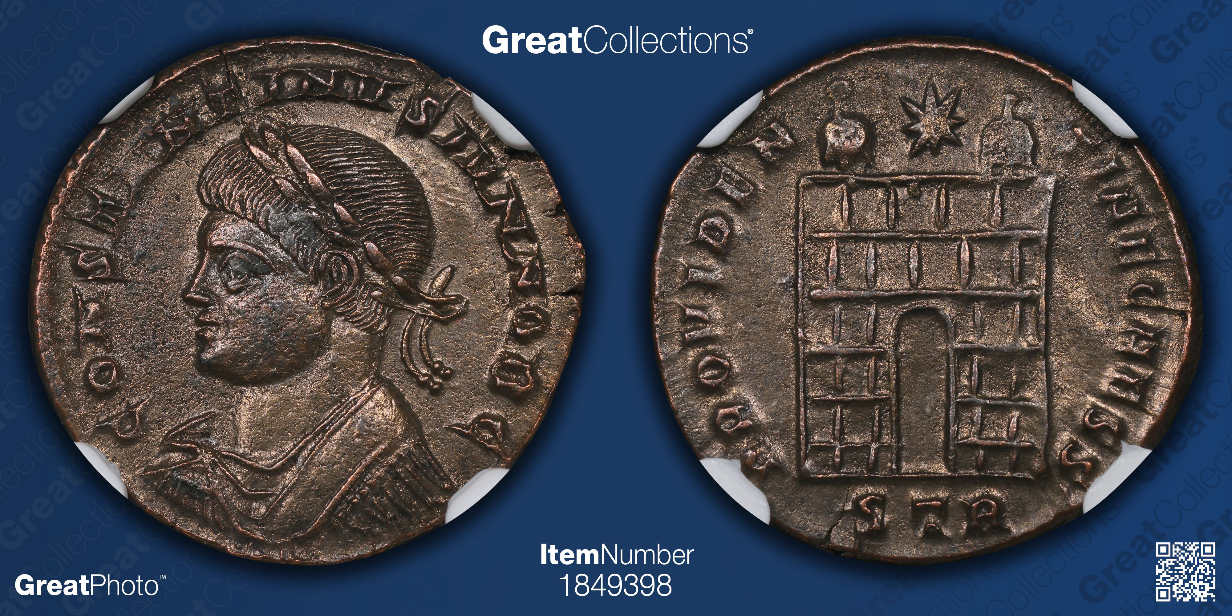 Ancient Roman Empire, Constantine II as Caesar (A.D. 316-337) A.D. 326 ...