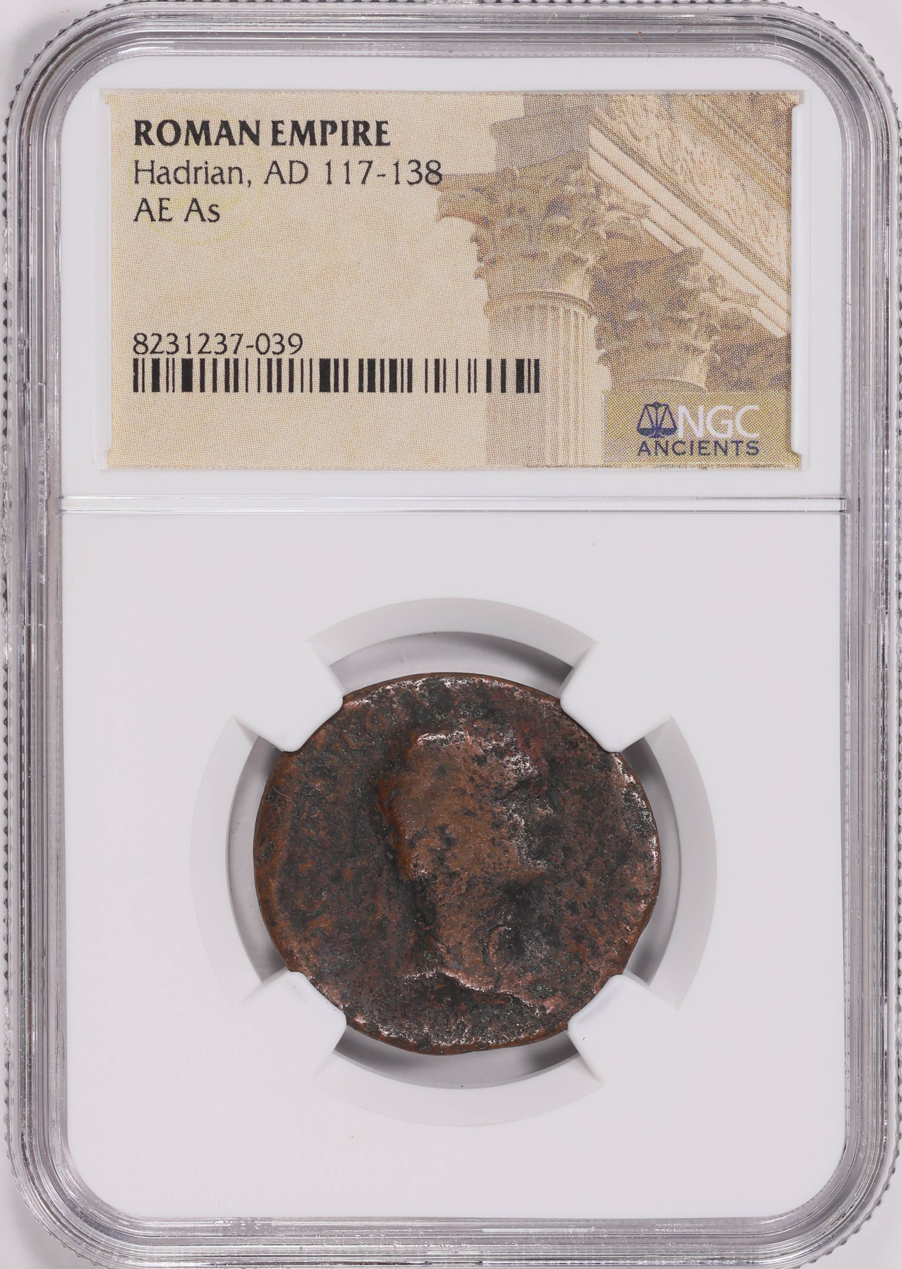 Ancient Roman Empire, Hadrian (A.D. 117-138) AE As NGC Certified | Cert ...