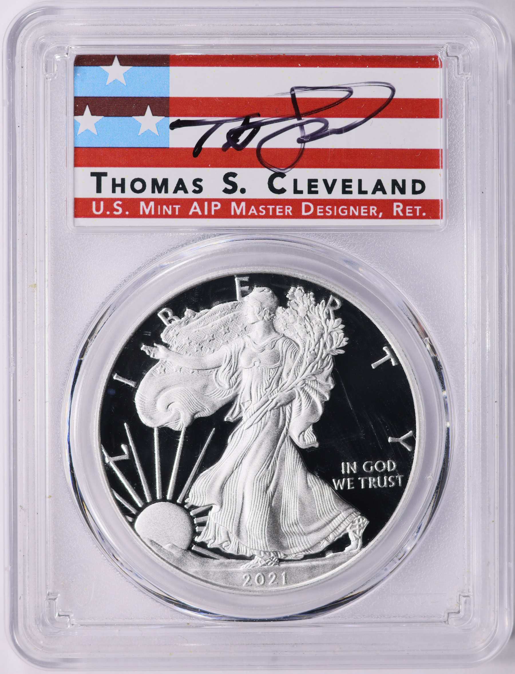 2021-W $1 Silver Eagle Type 1 Advanced Release PCGS Proof-70 DCAM ...