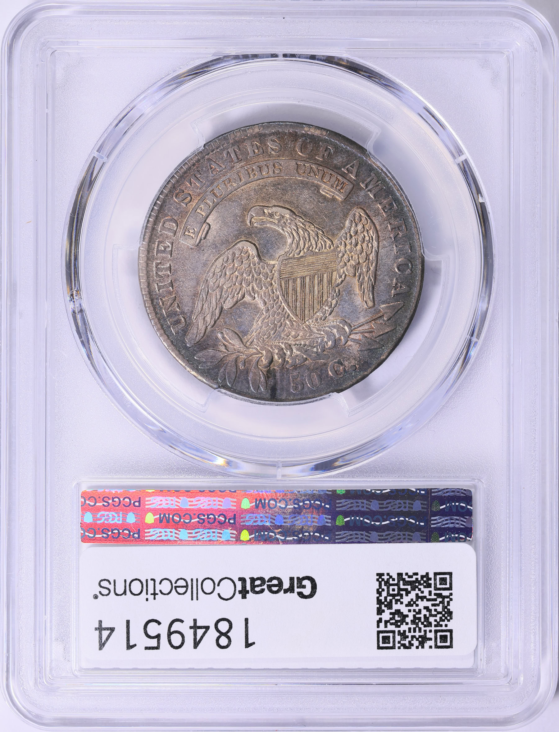 1836 Capped Bust Half Dollar Lettered Edge PCGS AU-53 (Toned) (Item ...