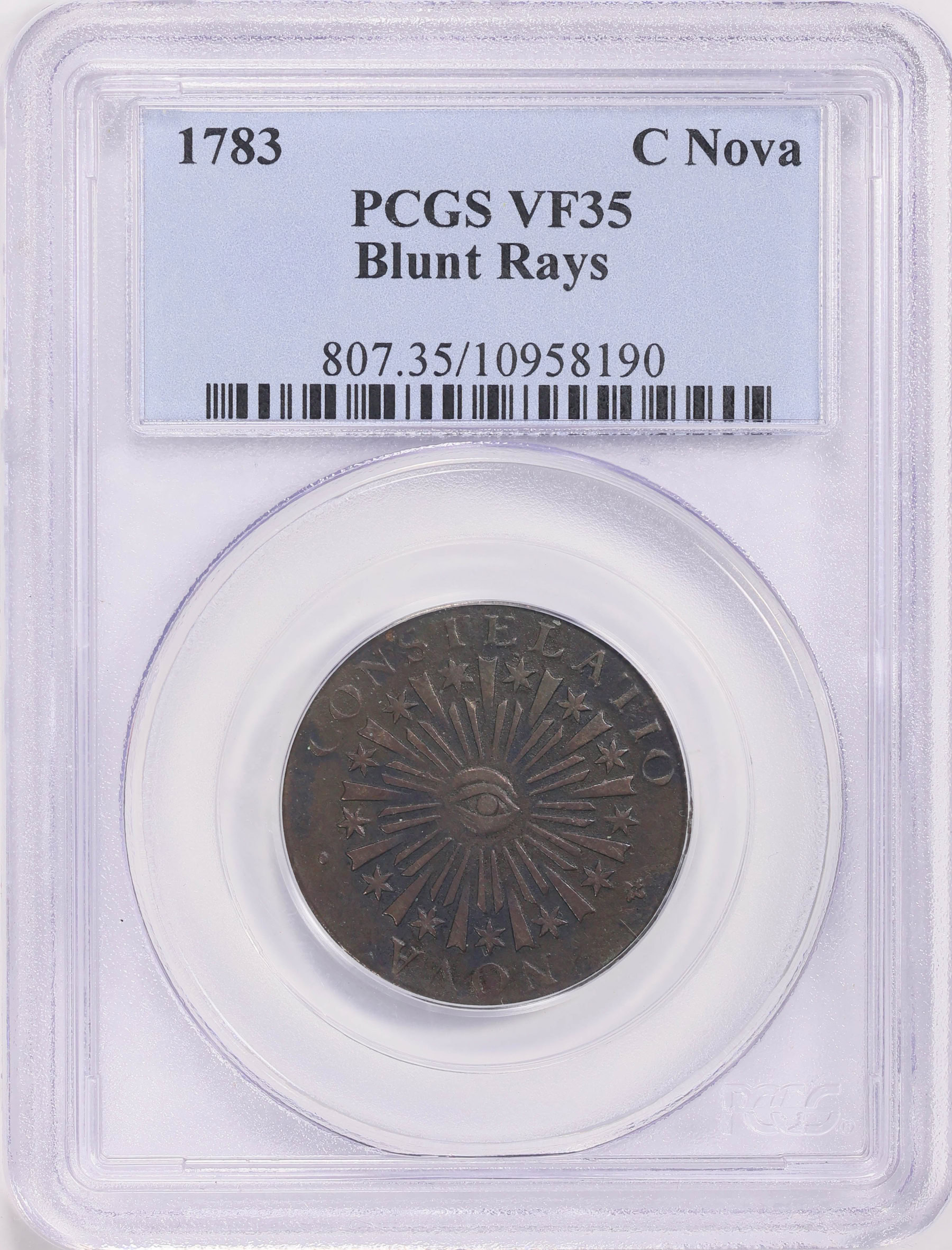 1783 Nova Constellatio Blunt Rays PCGS VF-35 (Item 1849540) | GreatCollections Coin Auctions