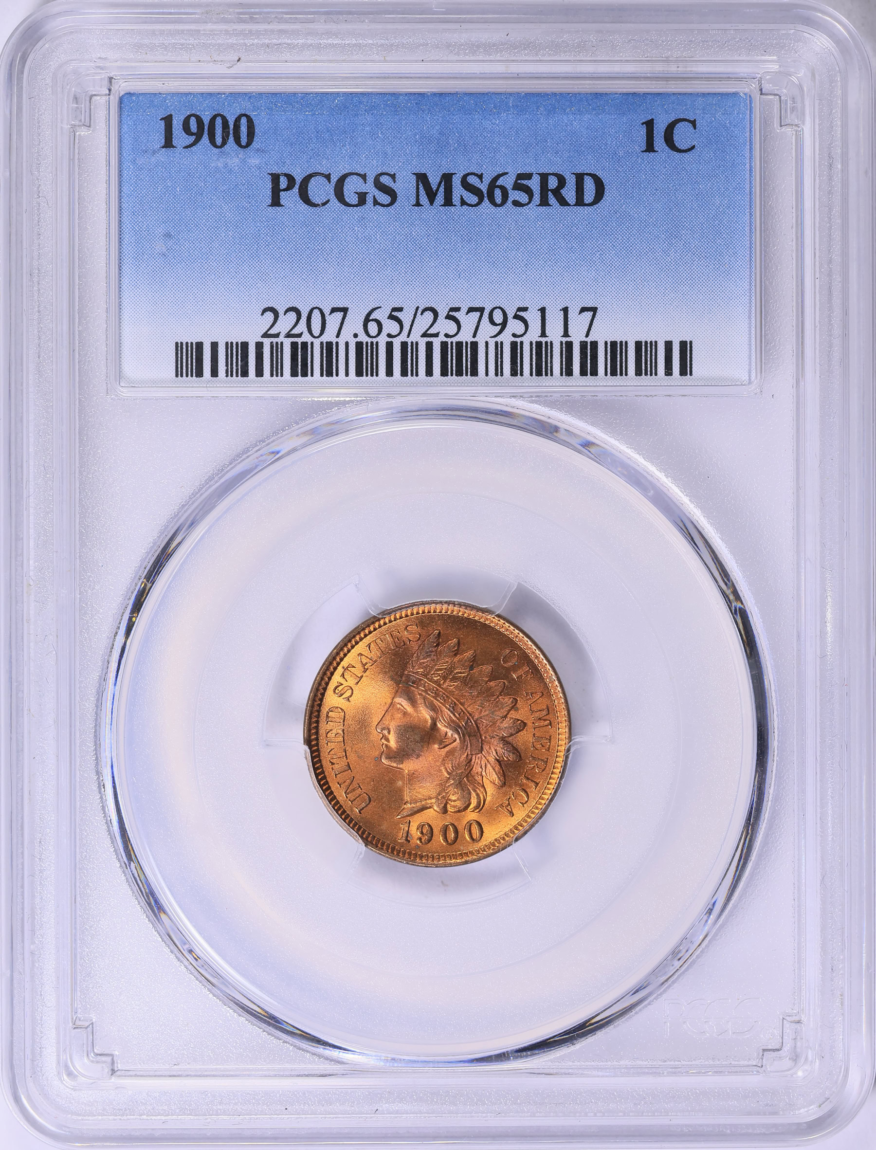 1900 Indian Cent PCGS MS-65 RD (Item 1849732) | GreatCollections Coin Auctions