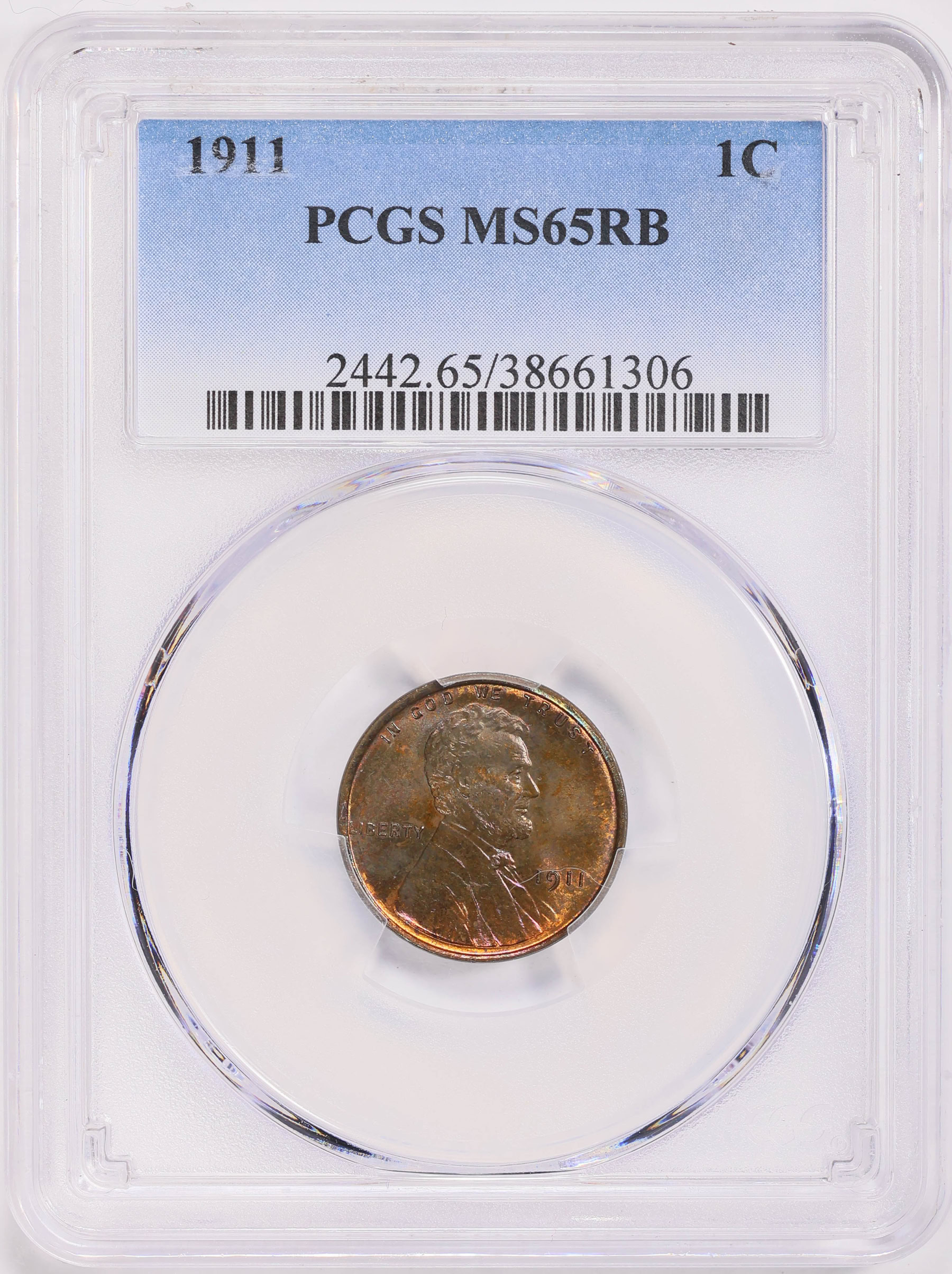 1911 Lincoln Cent PCGS MS-65 RB (Item 1849864) | GreatCollections Coin Auctions