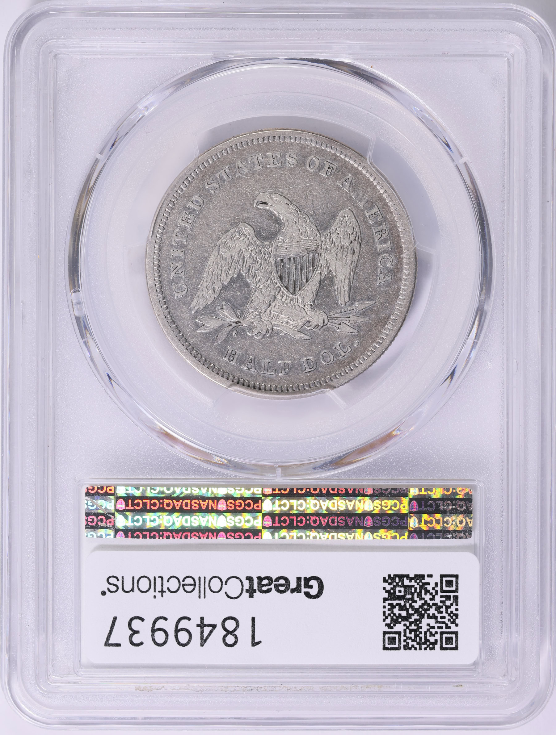 1839 Seated Liberty Half Dollar No Drapery PCGS XF-40 (Item 1849937) | GreatCollections Coin ...