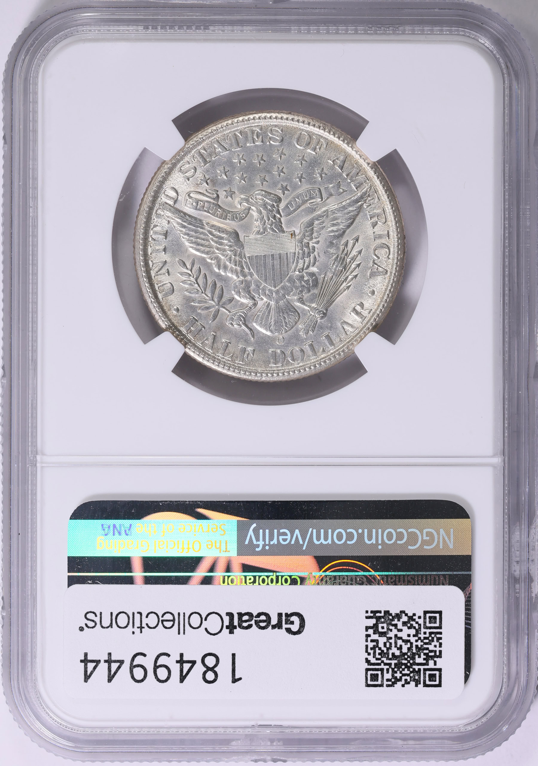 1907-O Barber Half Dollar NGC MS-65 (Item 1849944) | GreatCollections Coin Auctions