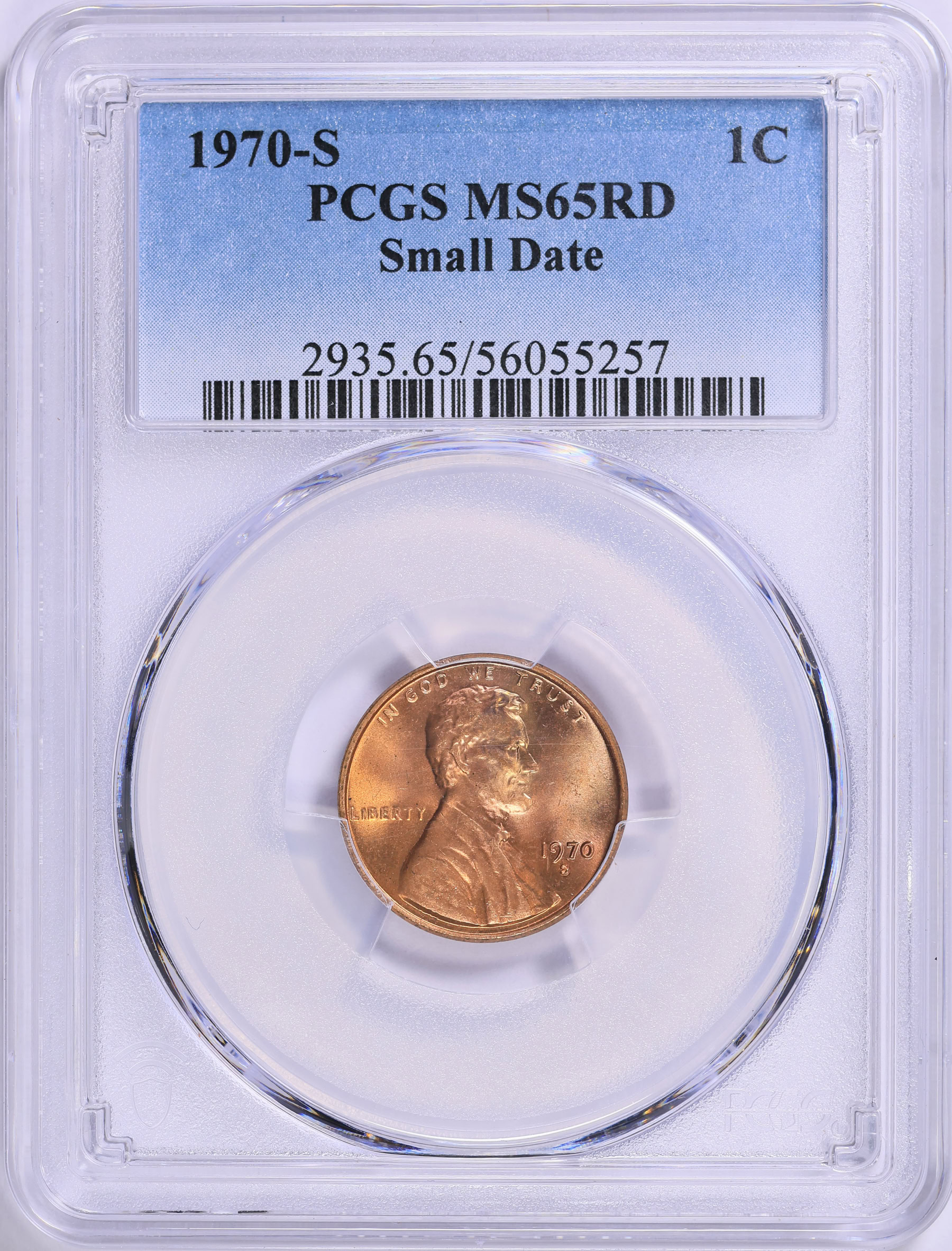 1970-S Lincoln Cent Small Date PCGS MS-65 RD (Item 1850038 ...