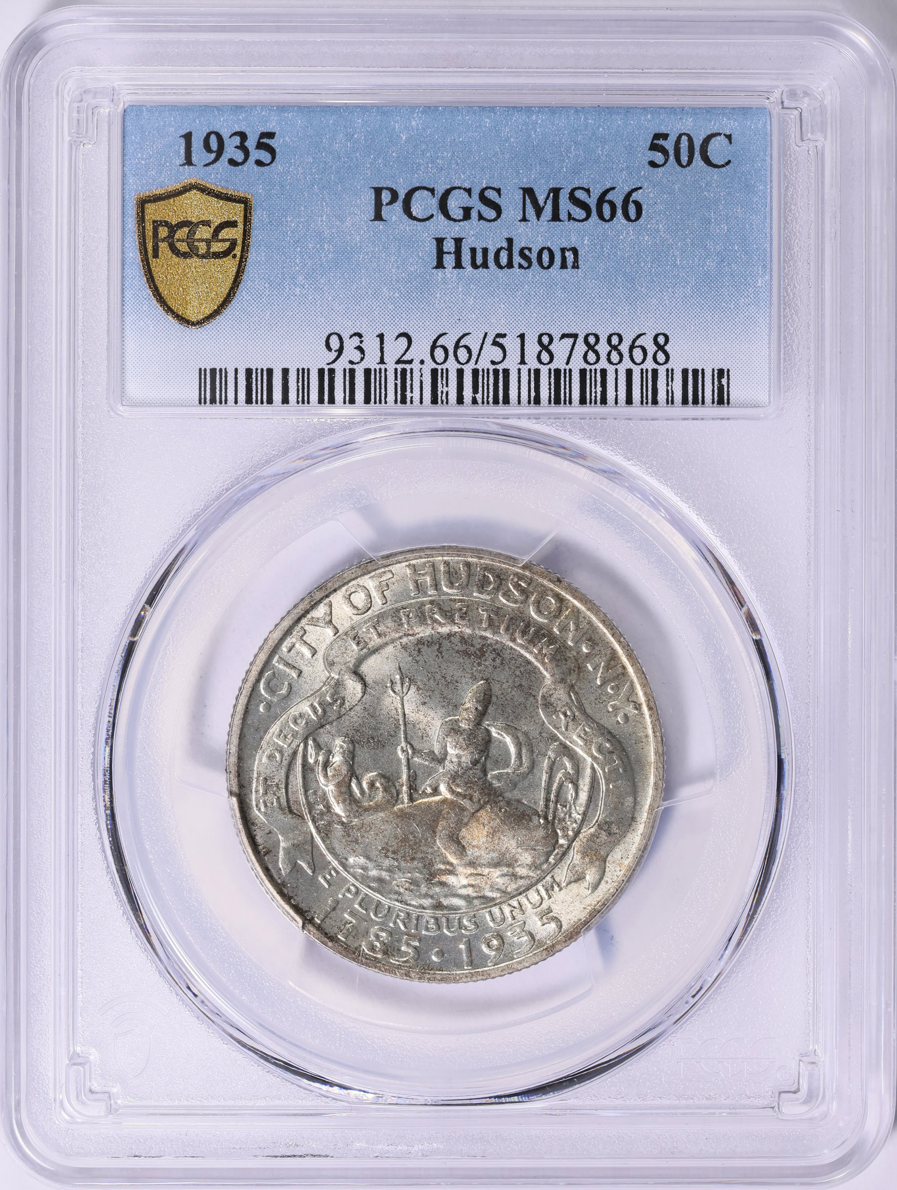 1935 Hudson, New York, Sesquicentennial Half Dollar PCGS MS-66 (Item ...
