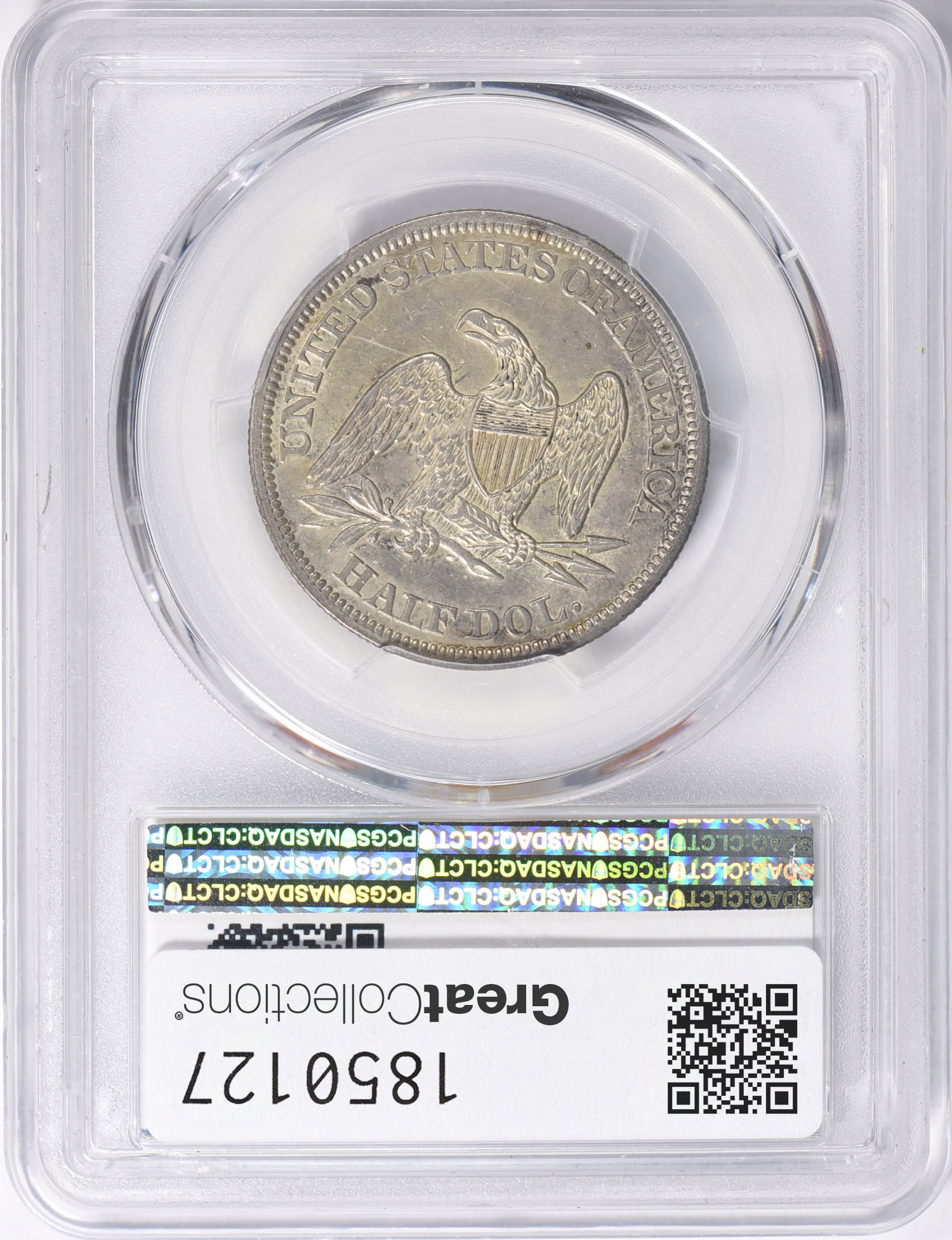 1844 Seated Liberty Half Dollar PCGS AU-53 (Item 1850127) | GreatCollections Coin Auctions