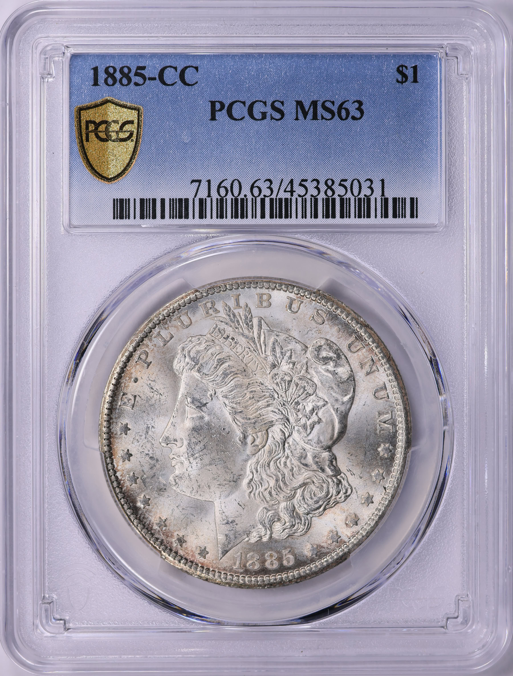 1885-CC Morgan Silver Dollar PCGS MS-63 (Item 1850137) | GreatCollections Coin Auctions