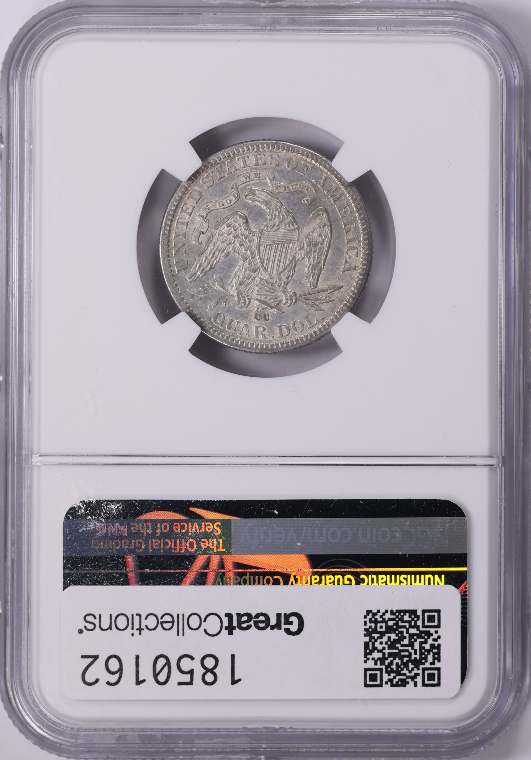 1876-CC Seated Liberty Quarter NGC AU-53 (Item 1850162) | GreatCollections Coin Auctions