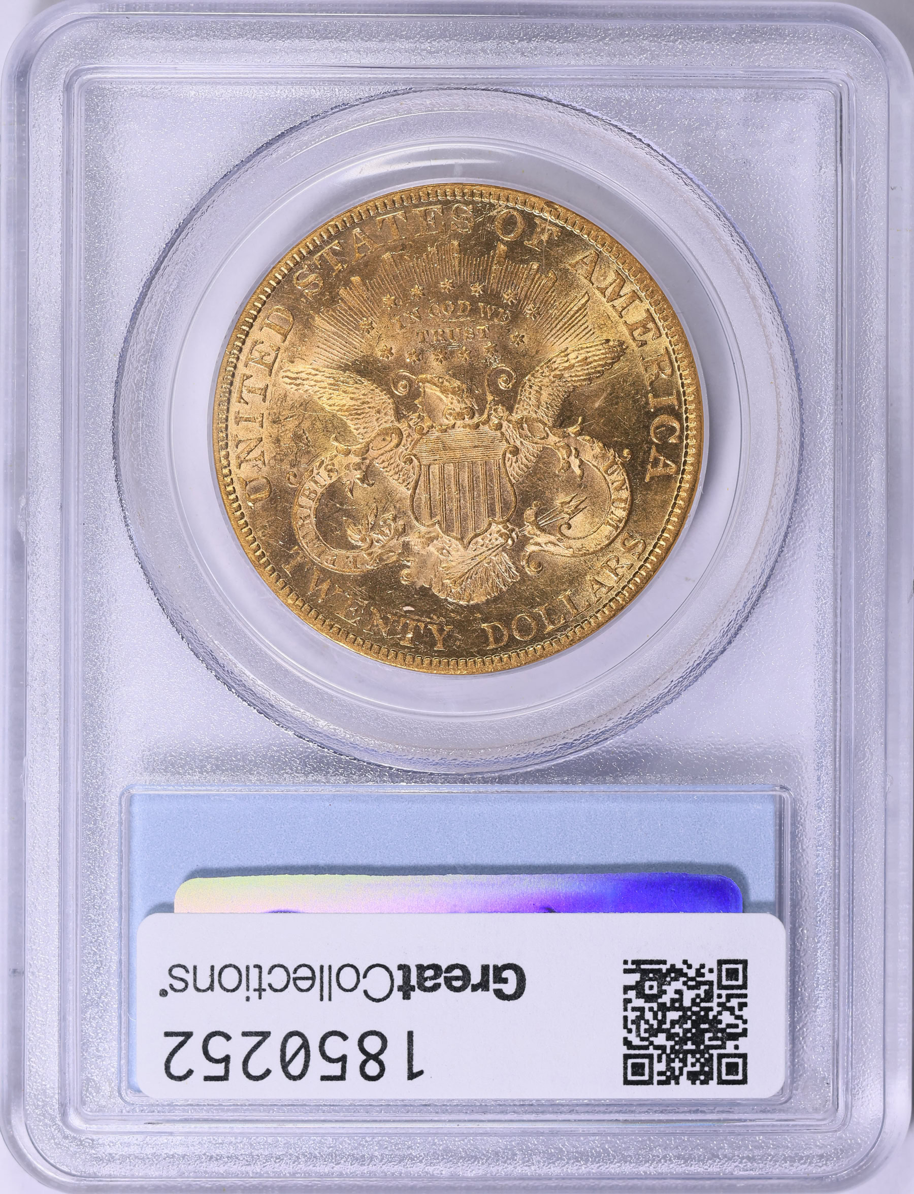 1879 Liberty Gold Double Eagle PCGS AU-58 (Item 1850252) | GreatCollections Coin Auctions