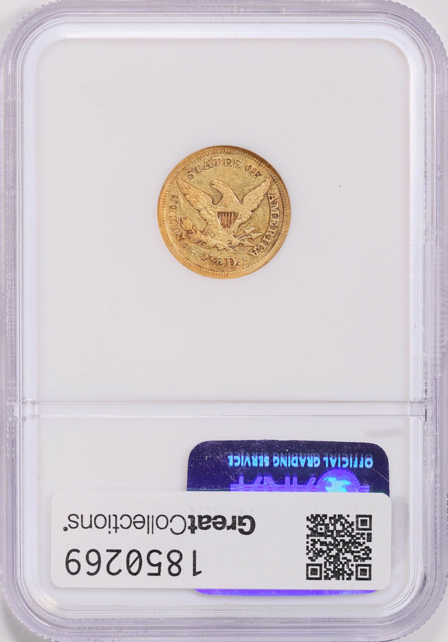 1846 Liberty Gold Quarter Eagle NGC XF-40 (Item 1850269) | GreatCollections Coin Auctions