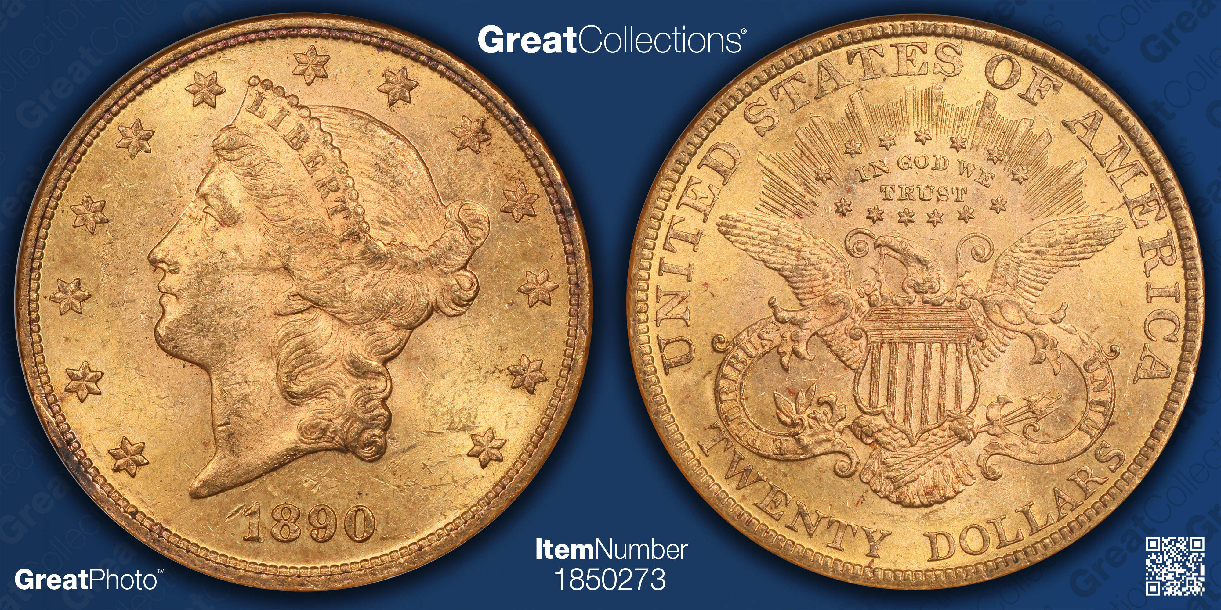1890 Liberty Gold Double Eagle NGC MS-61 (Item 1850273 ...
