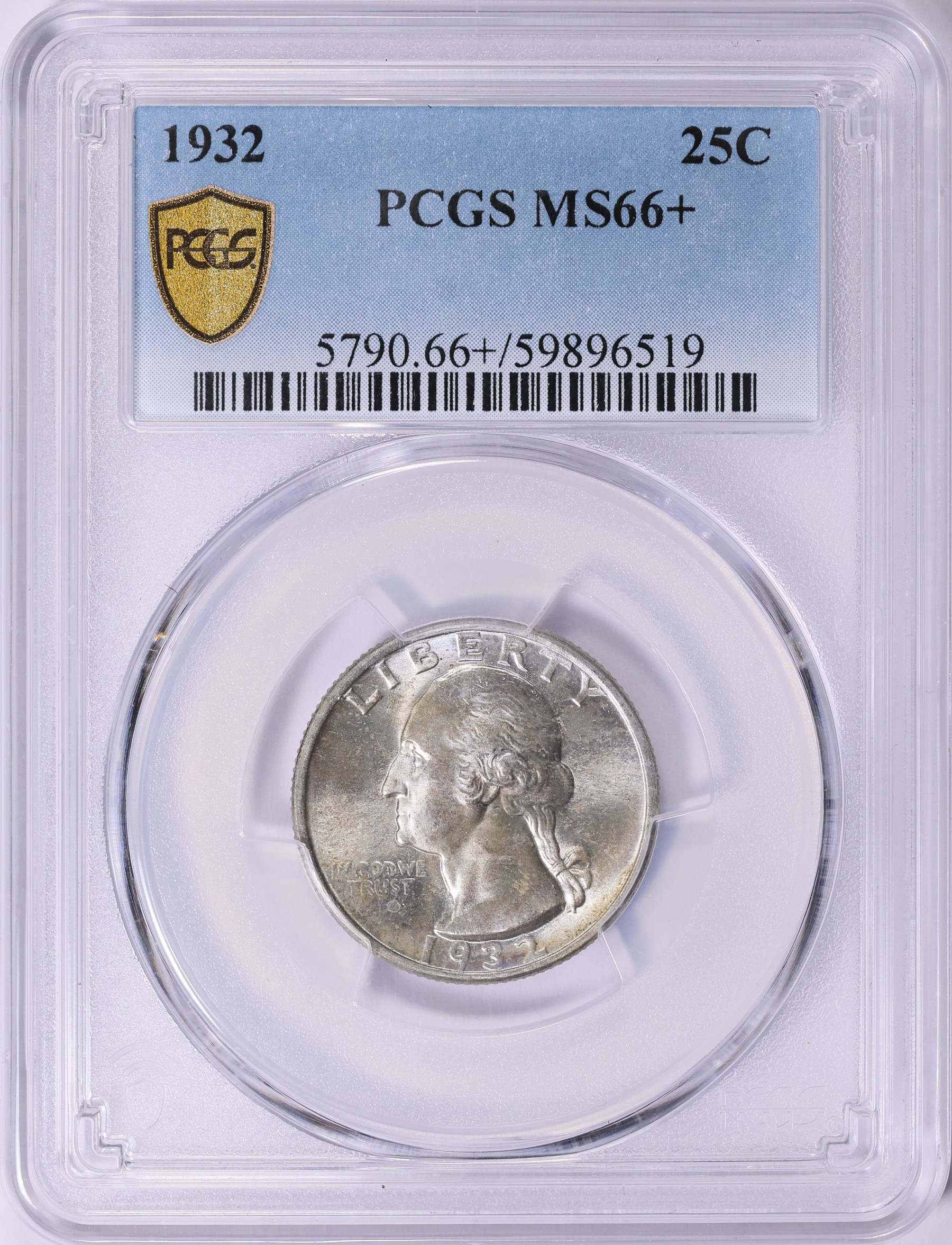 1932 Washington Quarter PCGS MS-66+ (Toned) (Item 1850455) | GreatCollections Coin Auctions