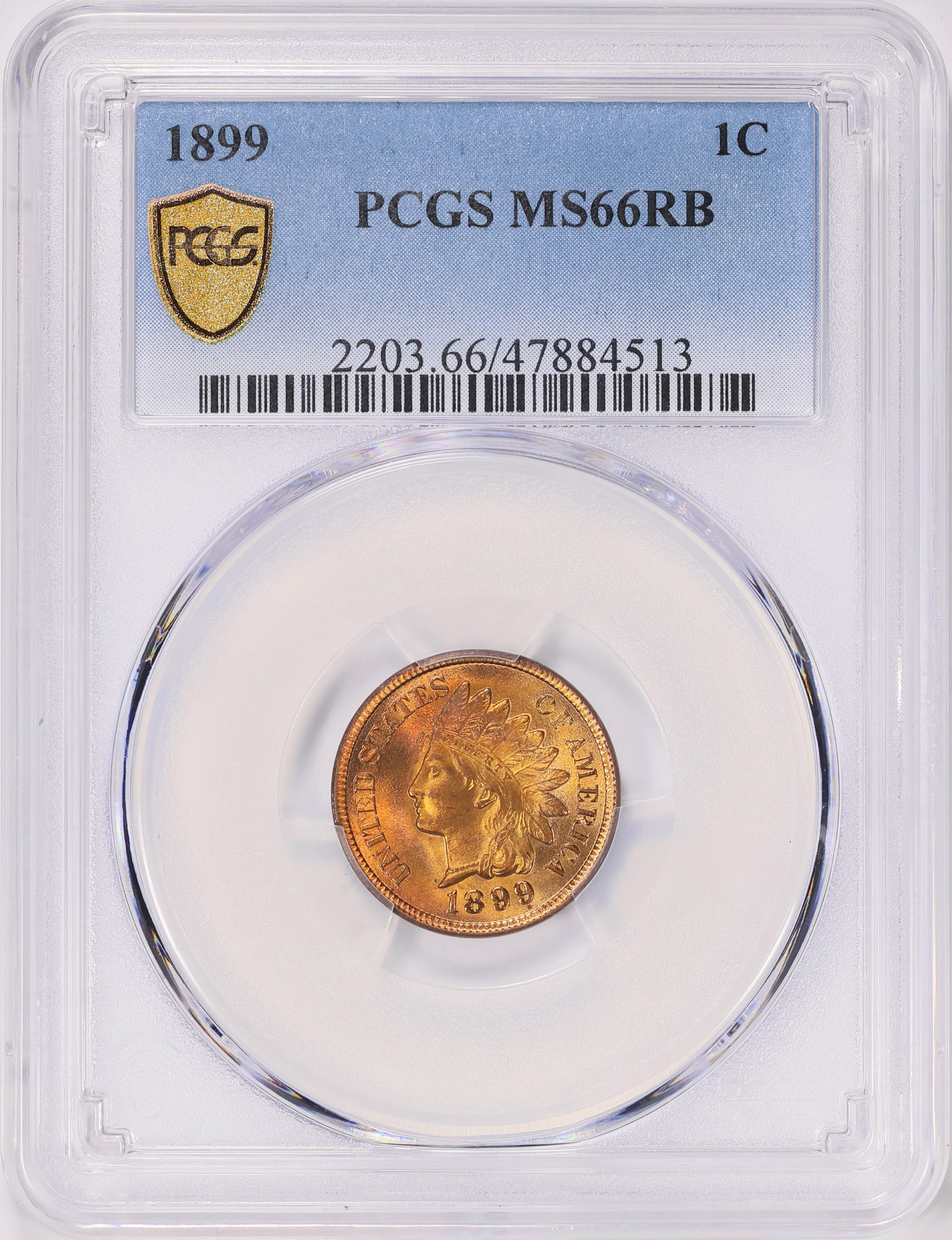 1899 Indian Cent PCGS MS-66 RB (Item 1850478) | GreatCollections Coin Auctions