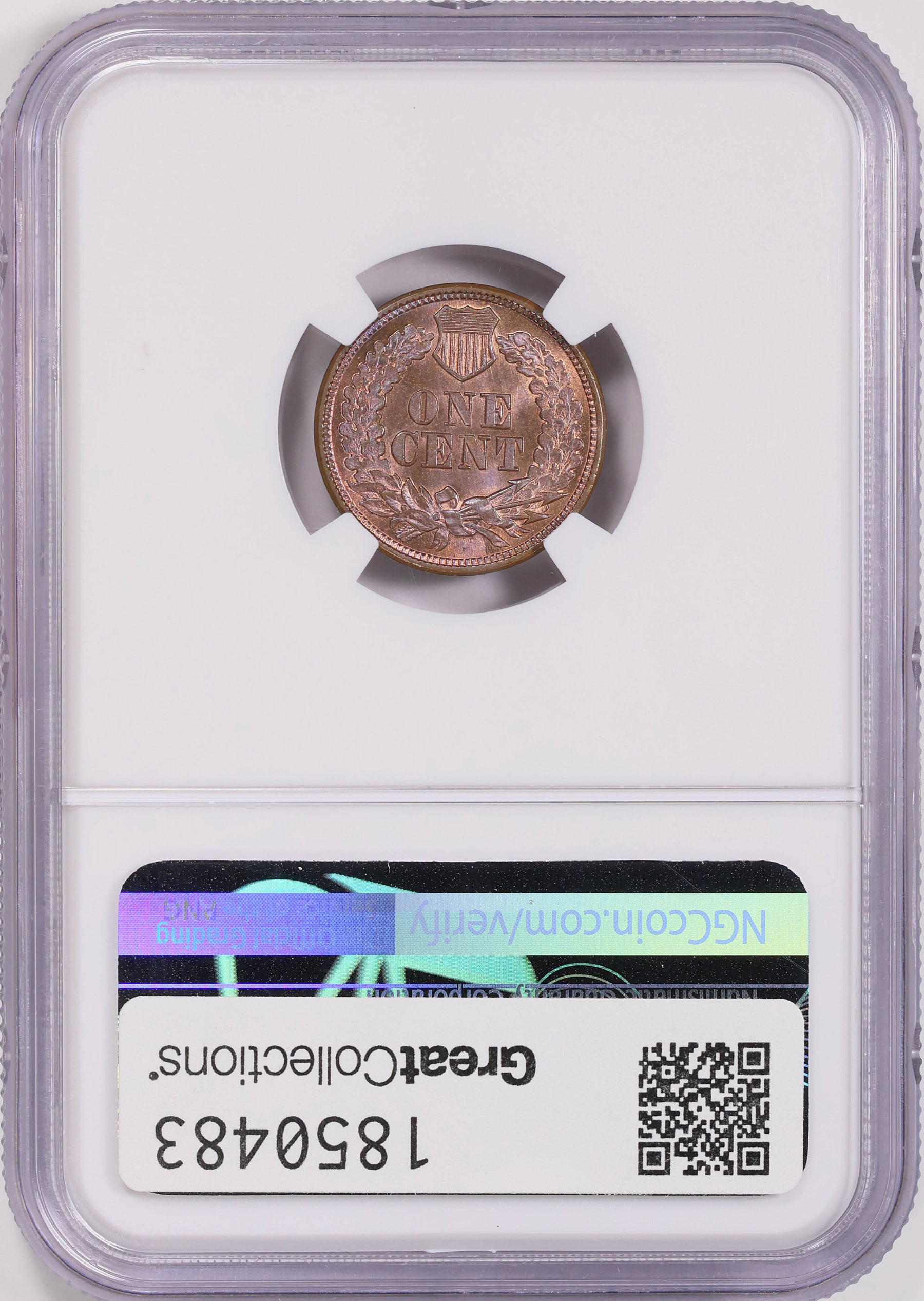 1864 Indian Cent Bronze NGC MS-66 BN (Item 1850483) | GreatCollections Coin Auctions