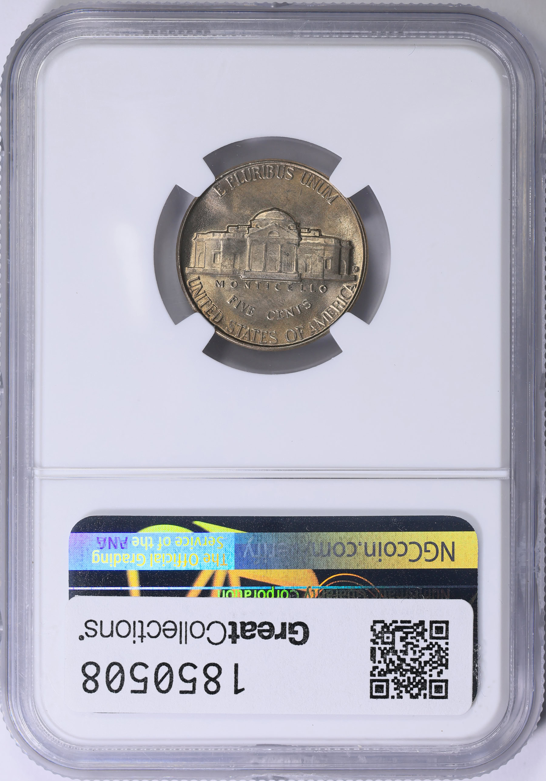 1950-D Jefferson Nickel NGC MS-67 5FS (Item 1850508) | GreatCollections ...