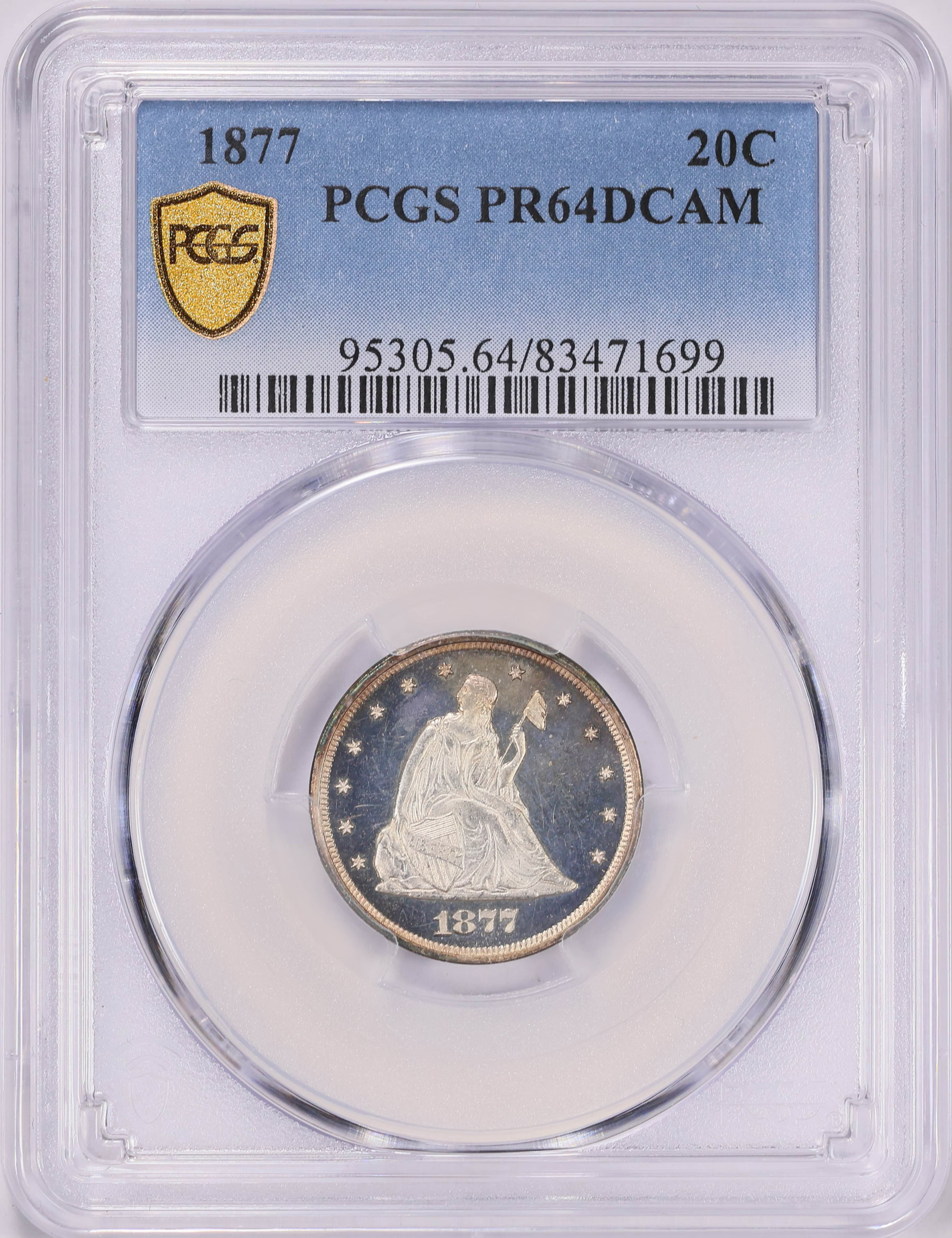 1877 Twenty-Cent Piece PCGS Proof-64 DCAM (Item 1850531 ...