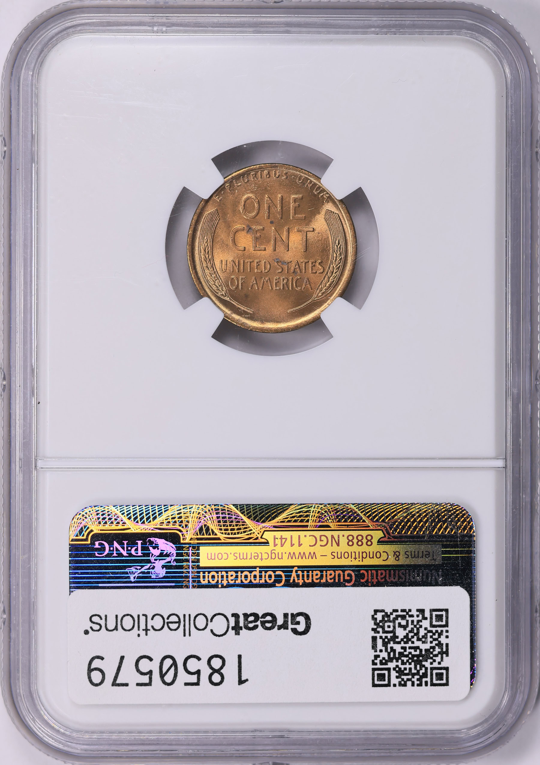 1916 Lincoln Cent NGC MS-64 RB (CAC Green) (Item 1850579 ...
