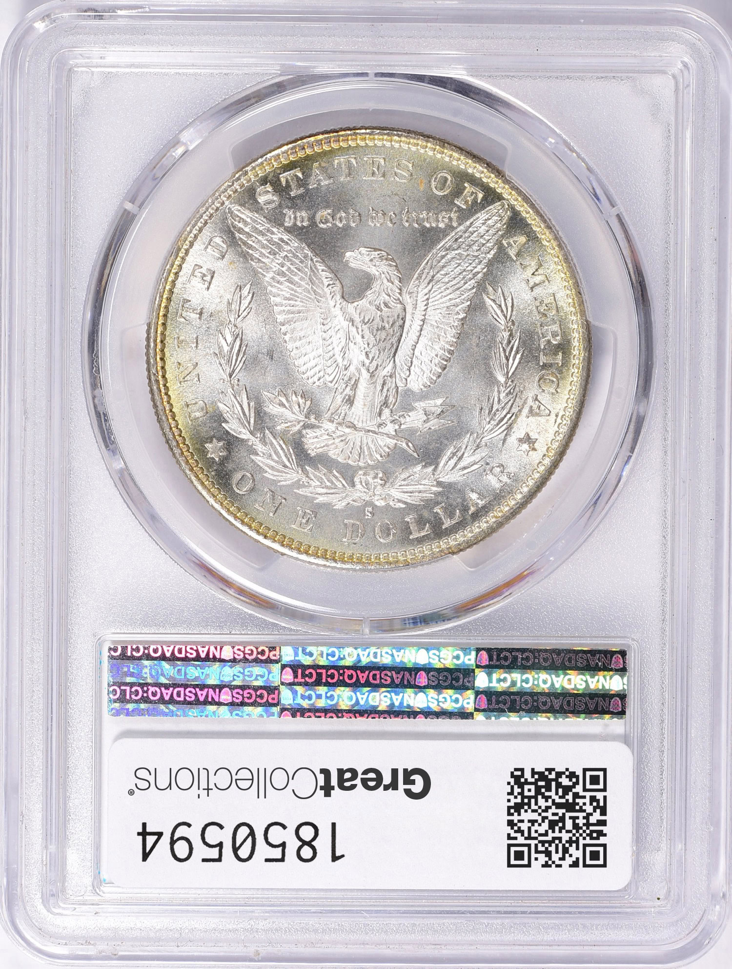 1880-S Morgan Silver Dollar PCGS MS-65 (CAC Green) (Toned) (Item 1850594) | GreatCollections ...