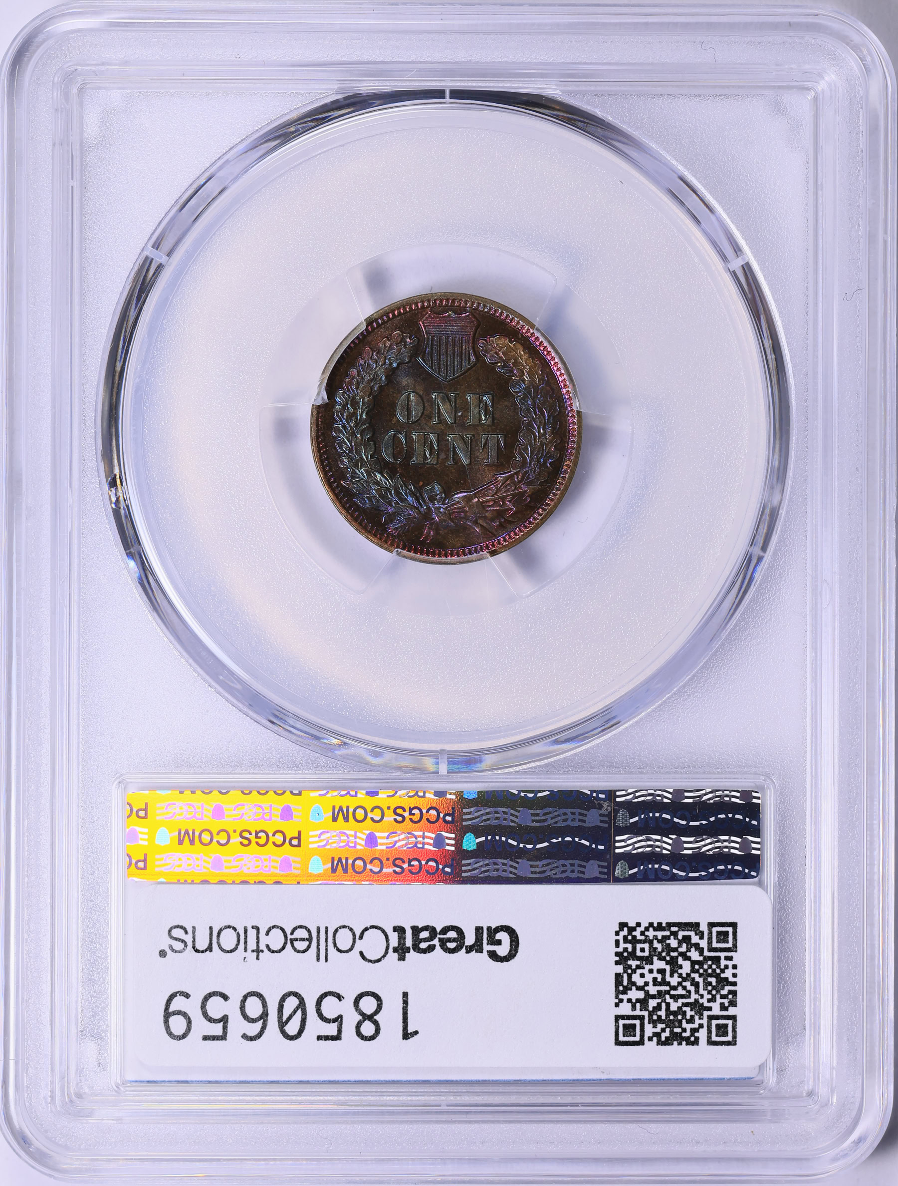 1902 Indian Cent PCGS Proof-65 RB (Toned) (Larry Shepherd Collection ...