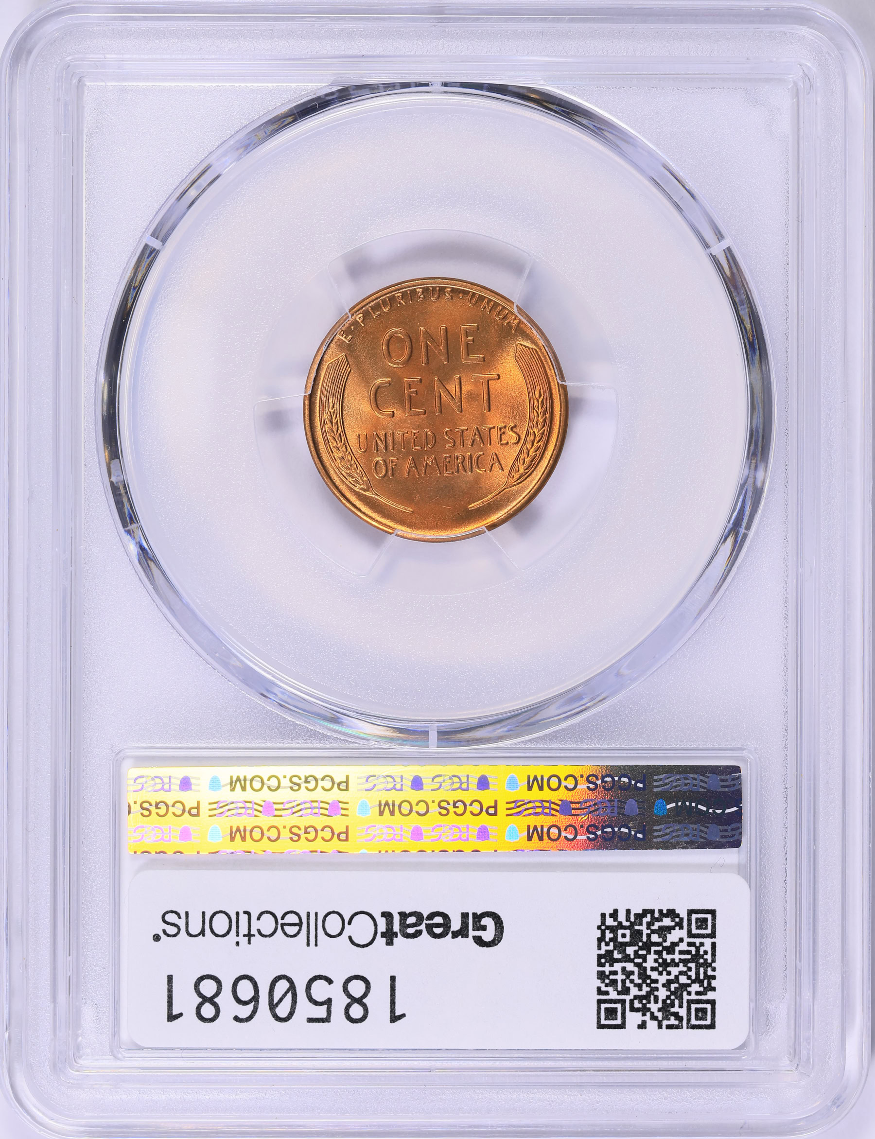 1944-D Lincoln Cent PCGS MS-67+ RD (CAC Green) (Item 1850681) | GreatCollections Coin Auctions