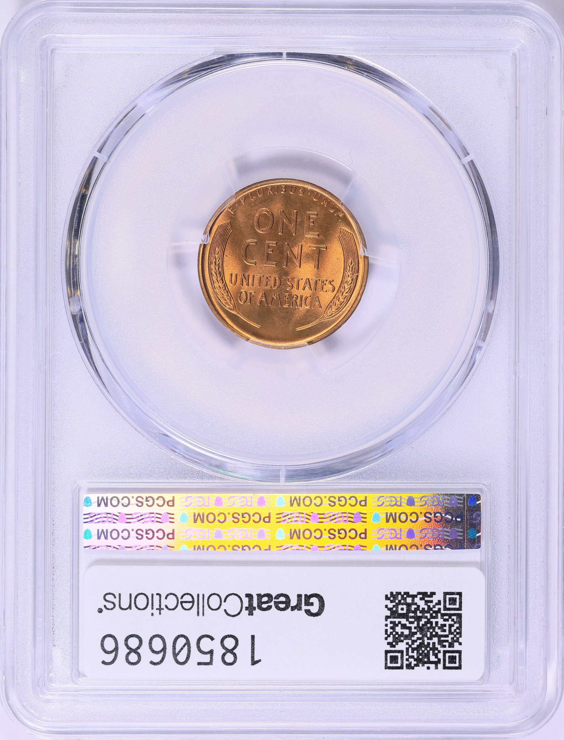1954-S Lincoln Cent PCGS MS-67+ RD (CAC Green) (Item 1850686) | GreatCollections Coin Auctions