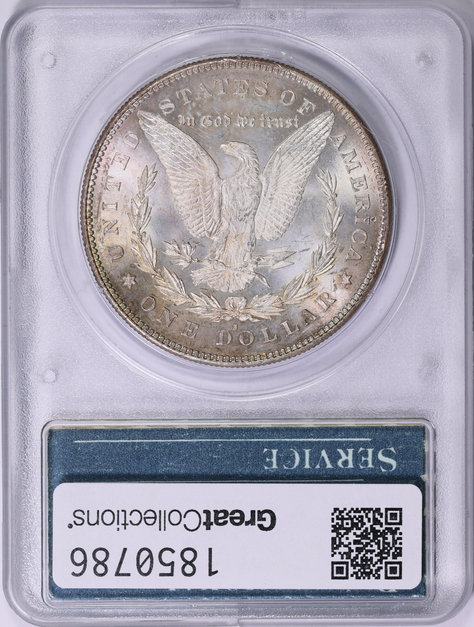 1878-S Morgan Silver Dollar PCGS MS-64 OGH (1st Gen) (Toned) (Item 1850786) | GreatCollections ...