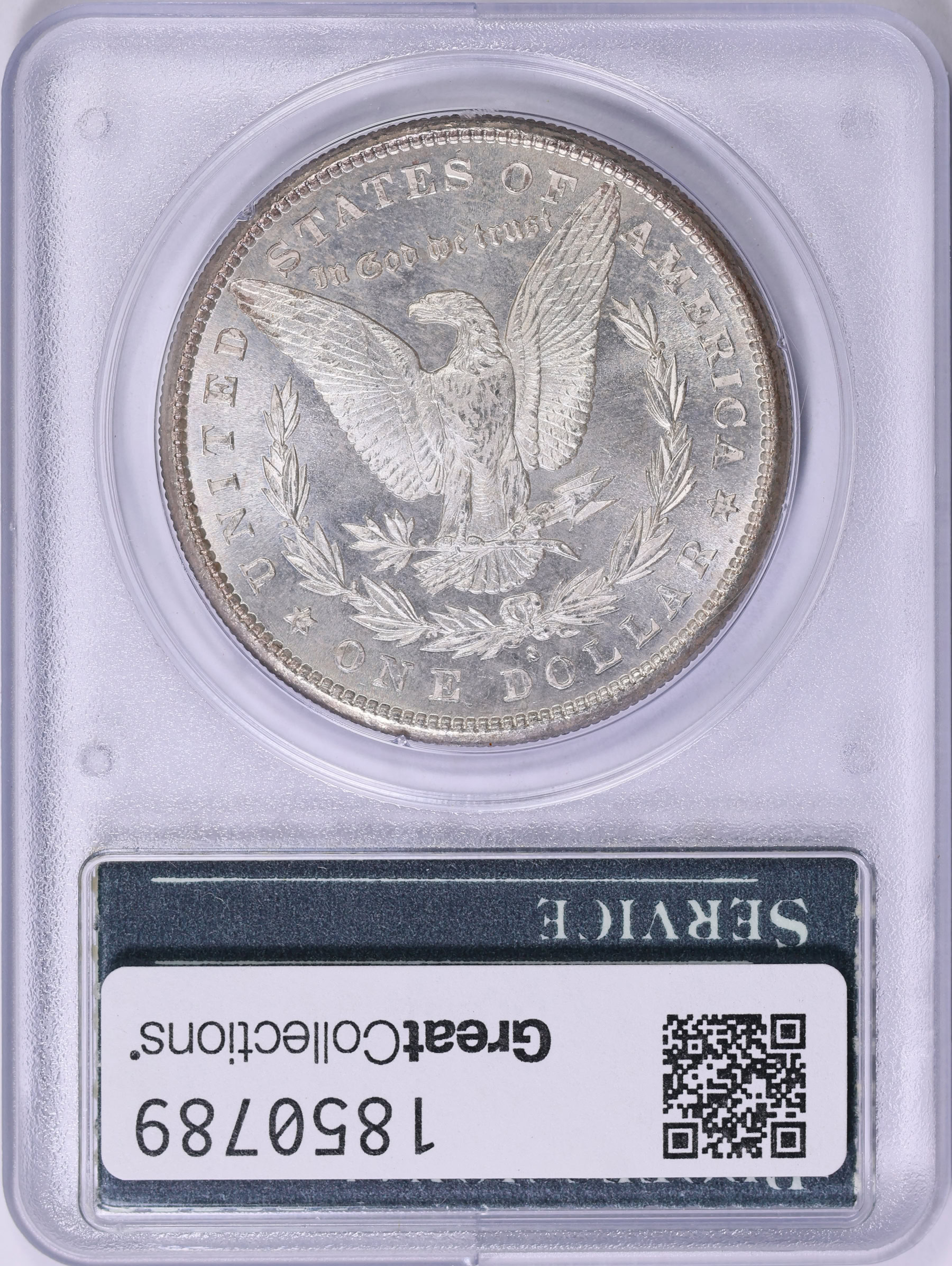 1881-S Morgan Silver Dollar PCGS MS-63 PL OGH (1st Gen) (Item 1850789) | GreatCollections Coin ...