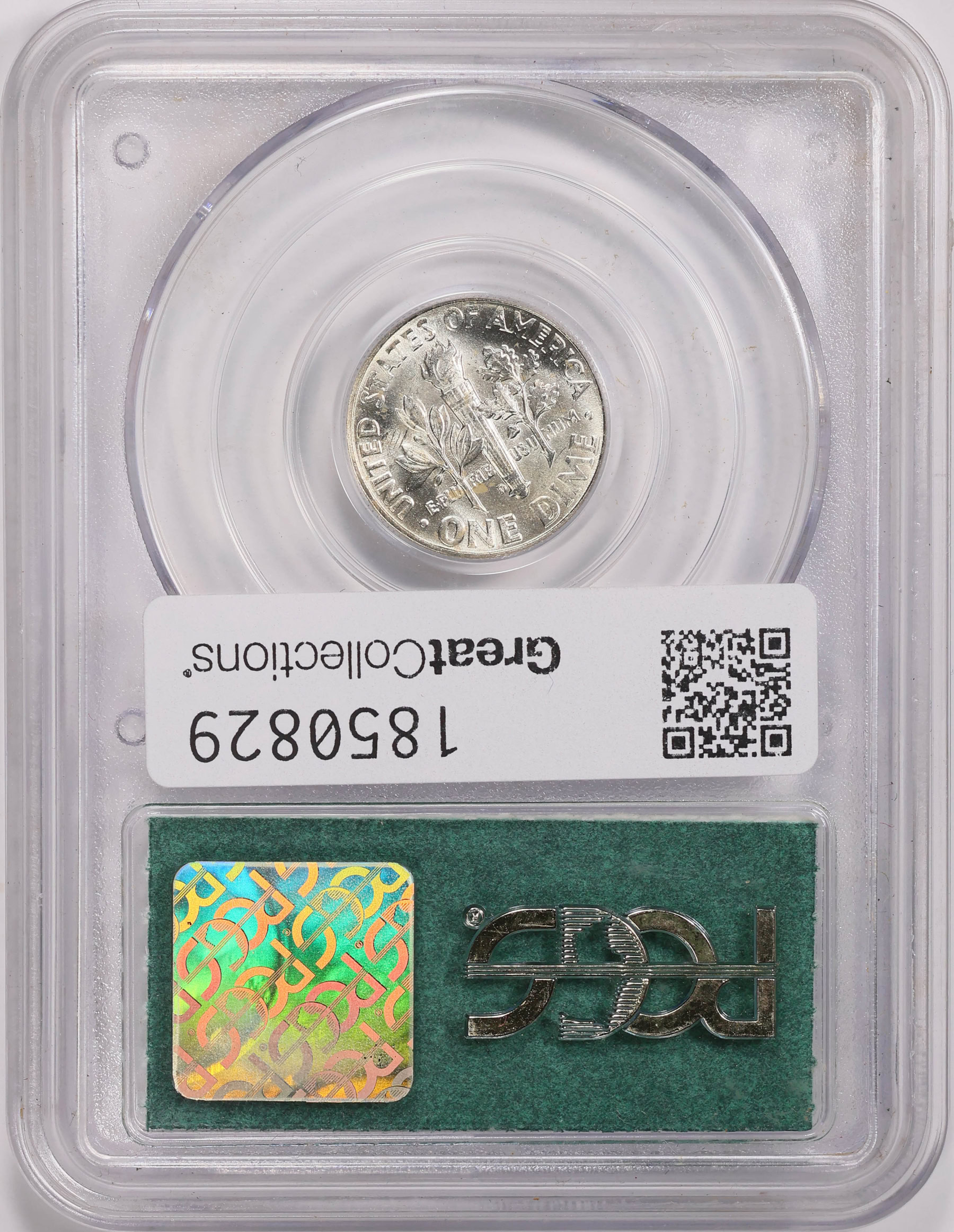 1964-D Roosevelt Dime PCGS MS-64 OGH (Doily) (Sample Slab) (Item ...