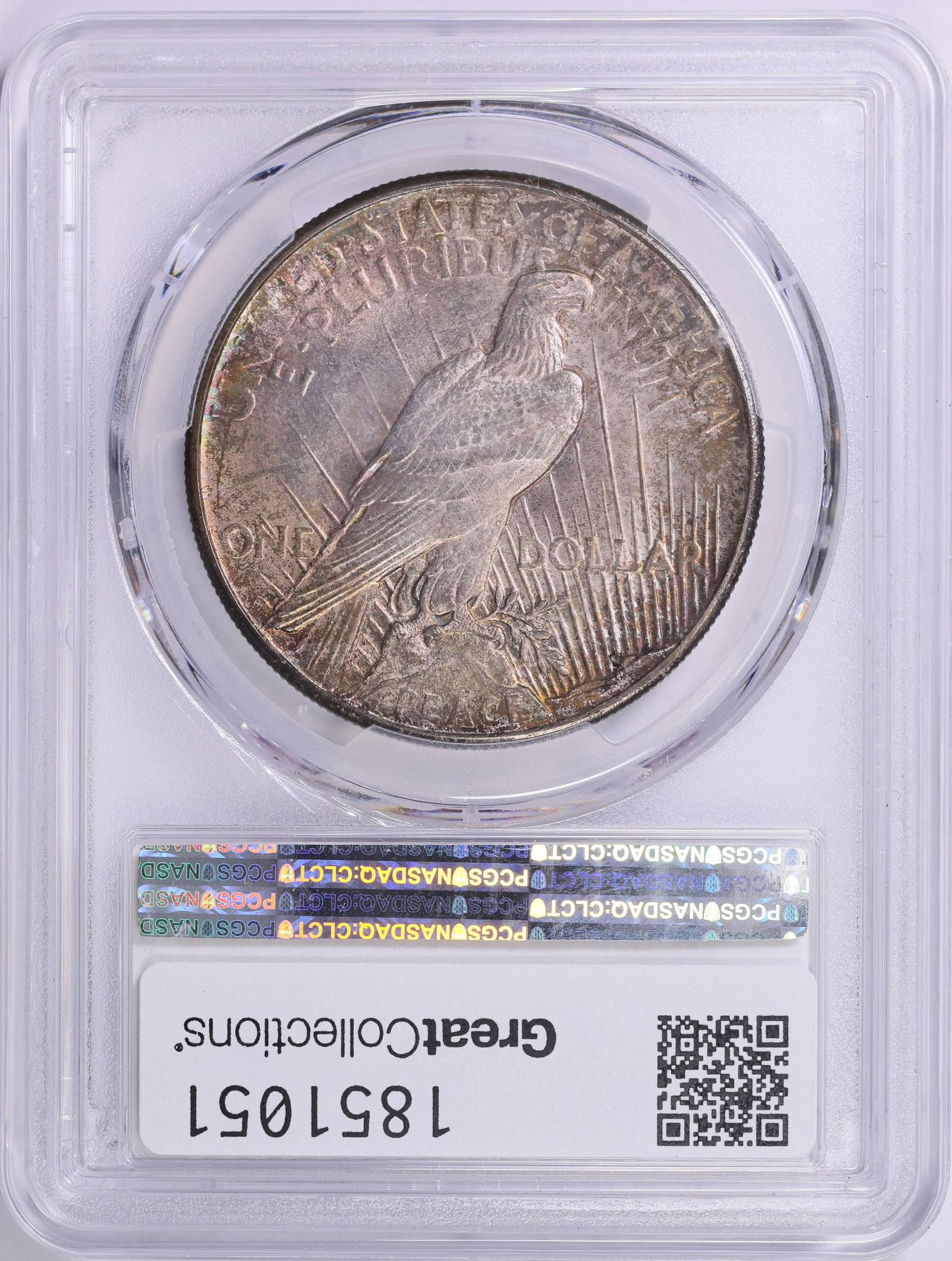 1921 Peace Silver Dollar High Relief PCGS MS-66 (Toned) (Item 1851051 ...