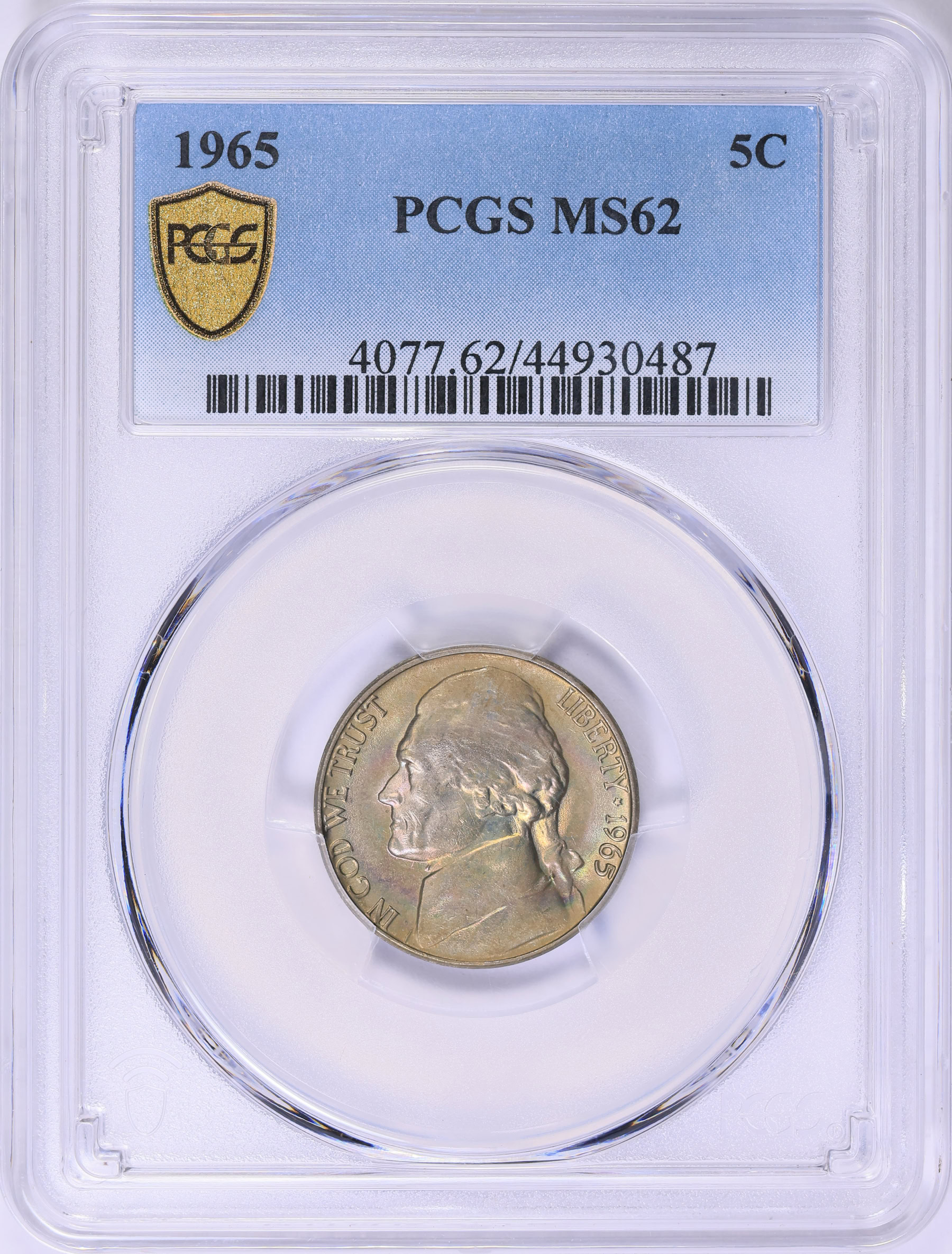 1965 Jefferson Nickel PCGS MS-62 (Toned) (Item 1851070 ...