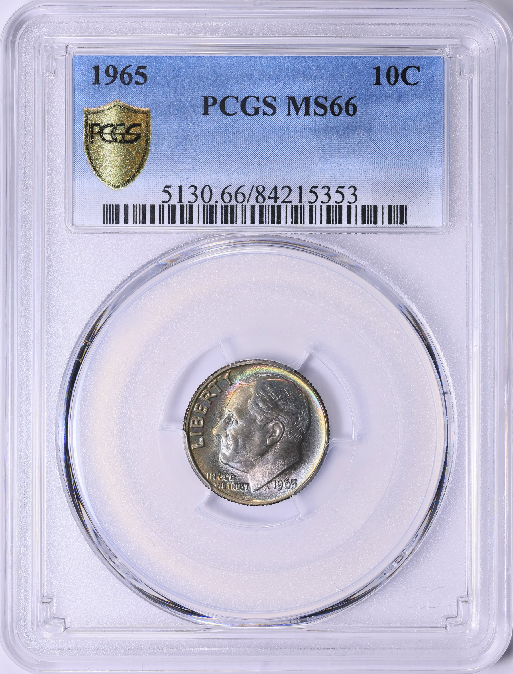 1965 Roosevelt Dime PCGS MS-66 (Toned) (Item 1851073 ...