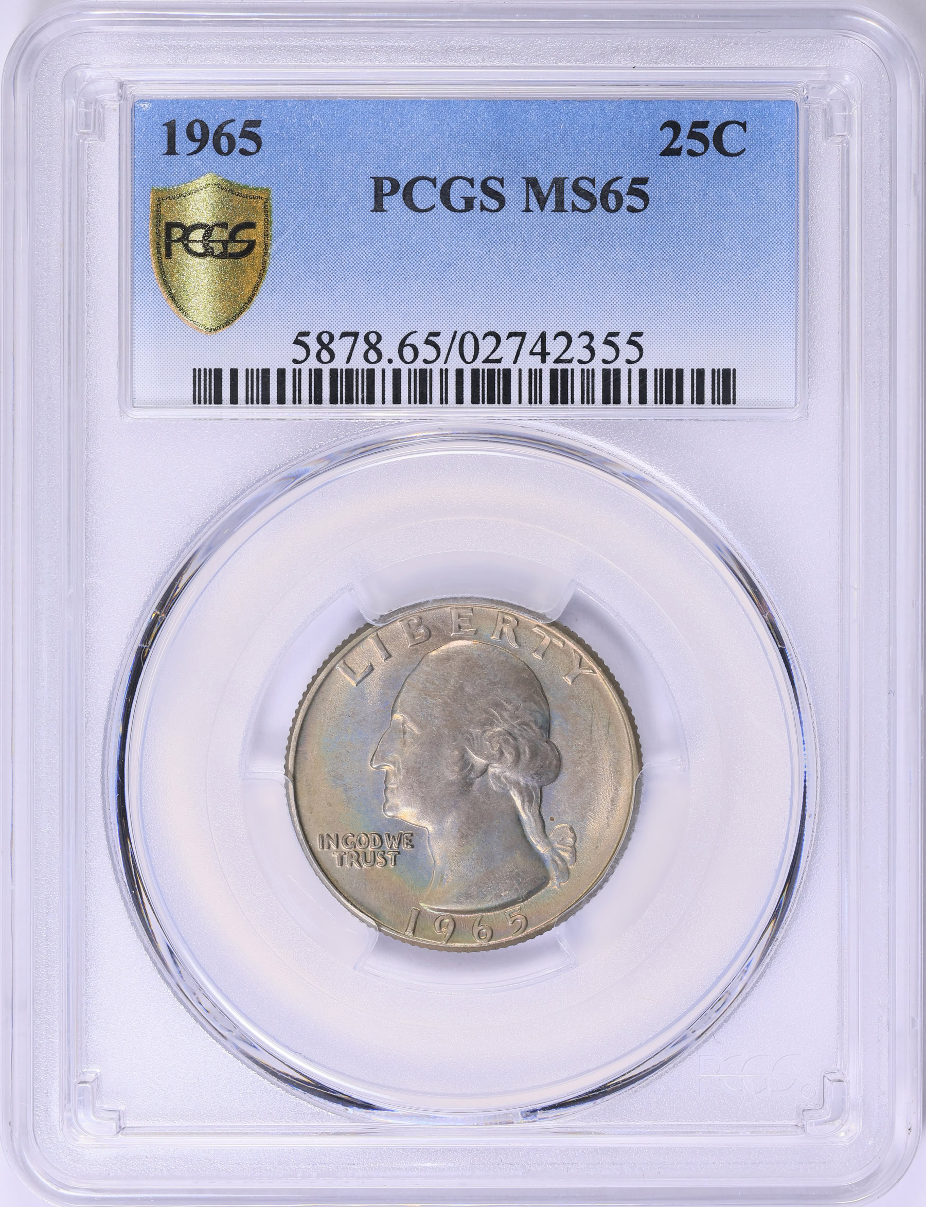 1965 Washington Quarter PCGS MS-65 (Toned) (Item 1851076 ...