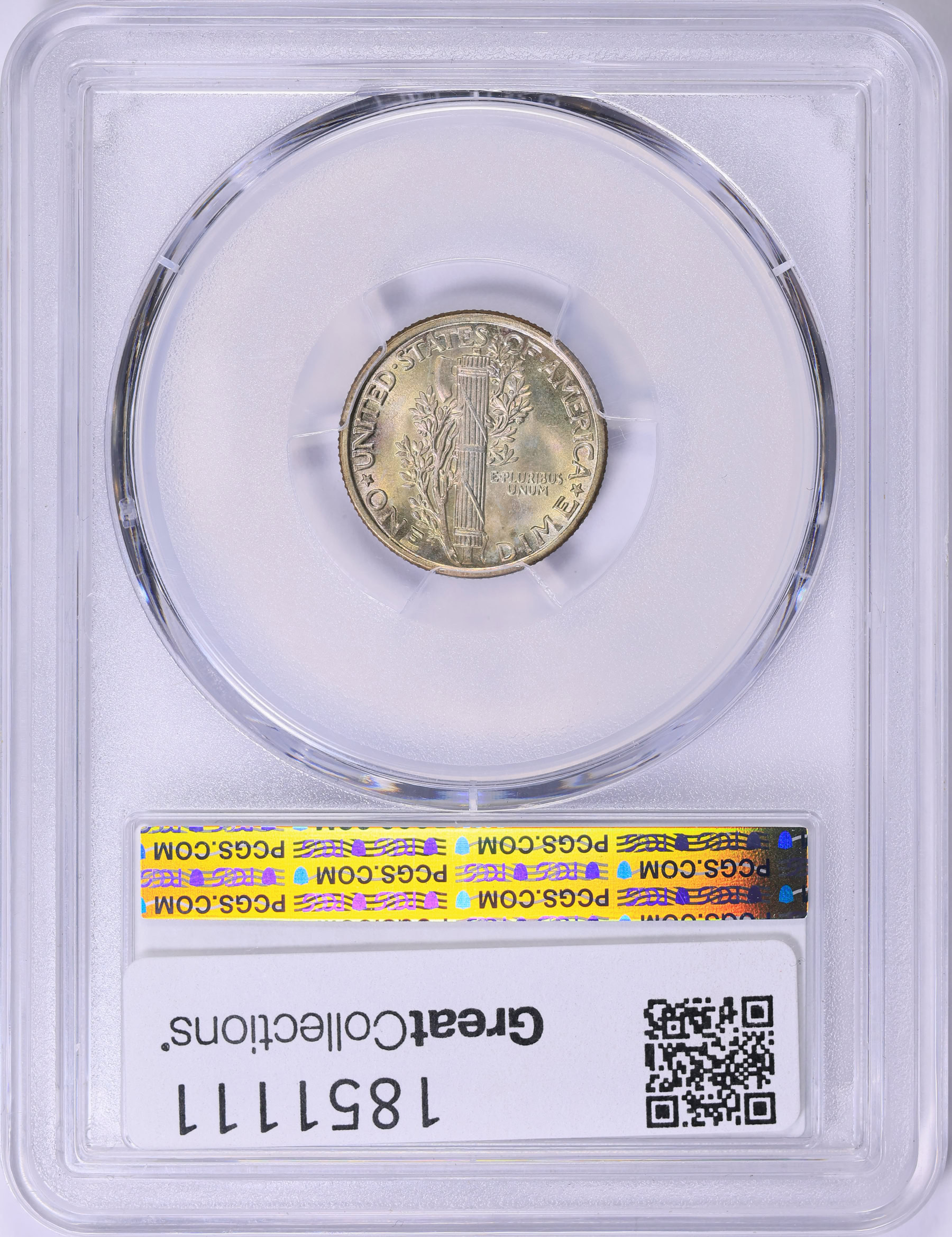 1935 Mercury Dime PCGS MS-66 (Toned) (Item 1851111) | GreatCollections Coin Auctions