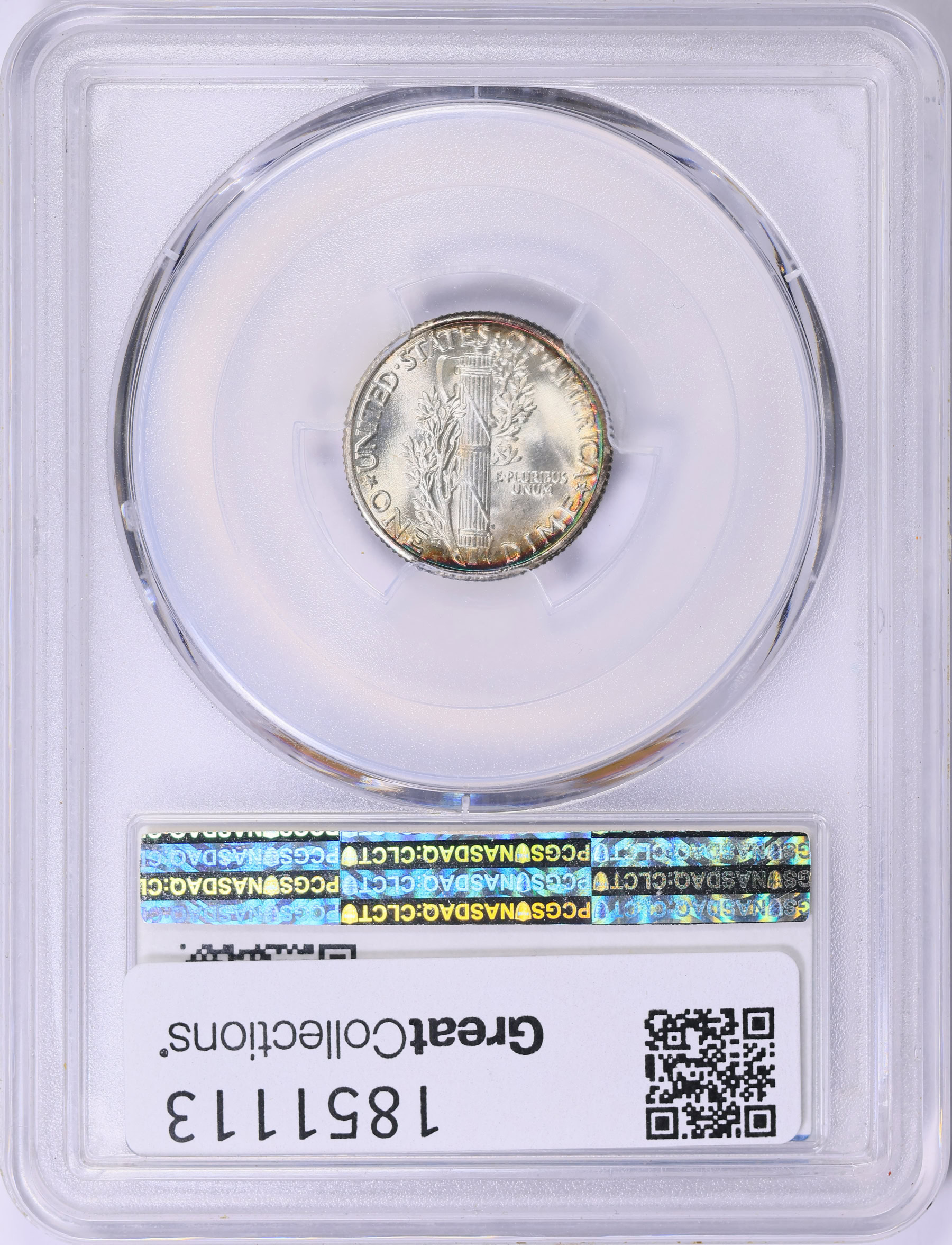 1936 Mercury Dime PCGS MS-66+ (Toned) (Item 1851113) | GreatCollections Coin Auctions