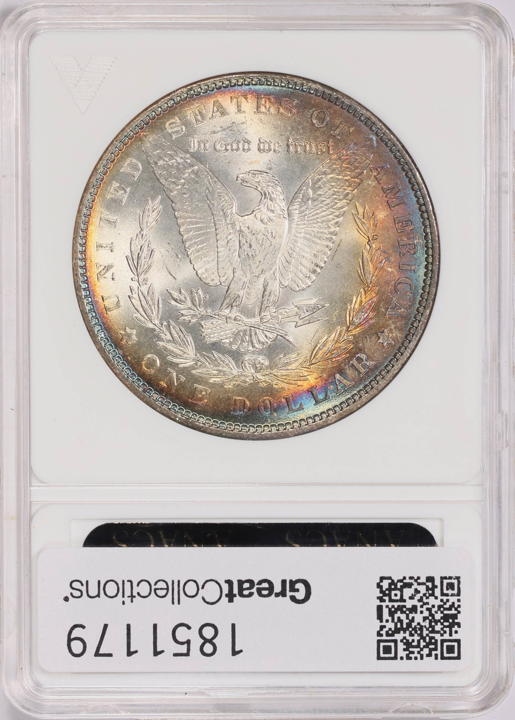 1886 Morgan Silver Dollar VAM-4 ANACS MS-64 OH (Toned) (Item 1851179) | GreatCollections Coin ...