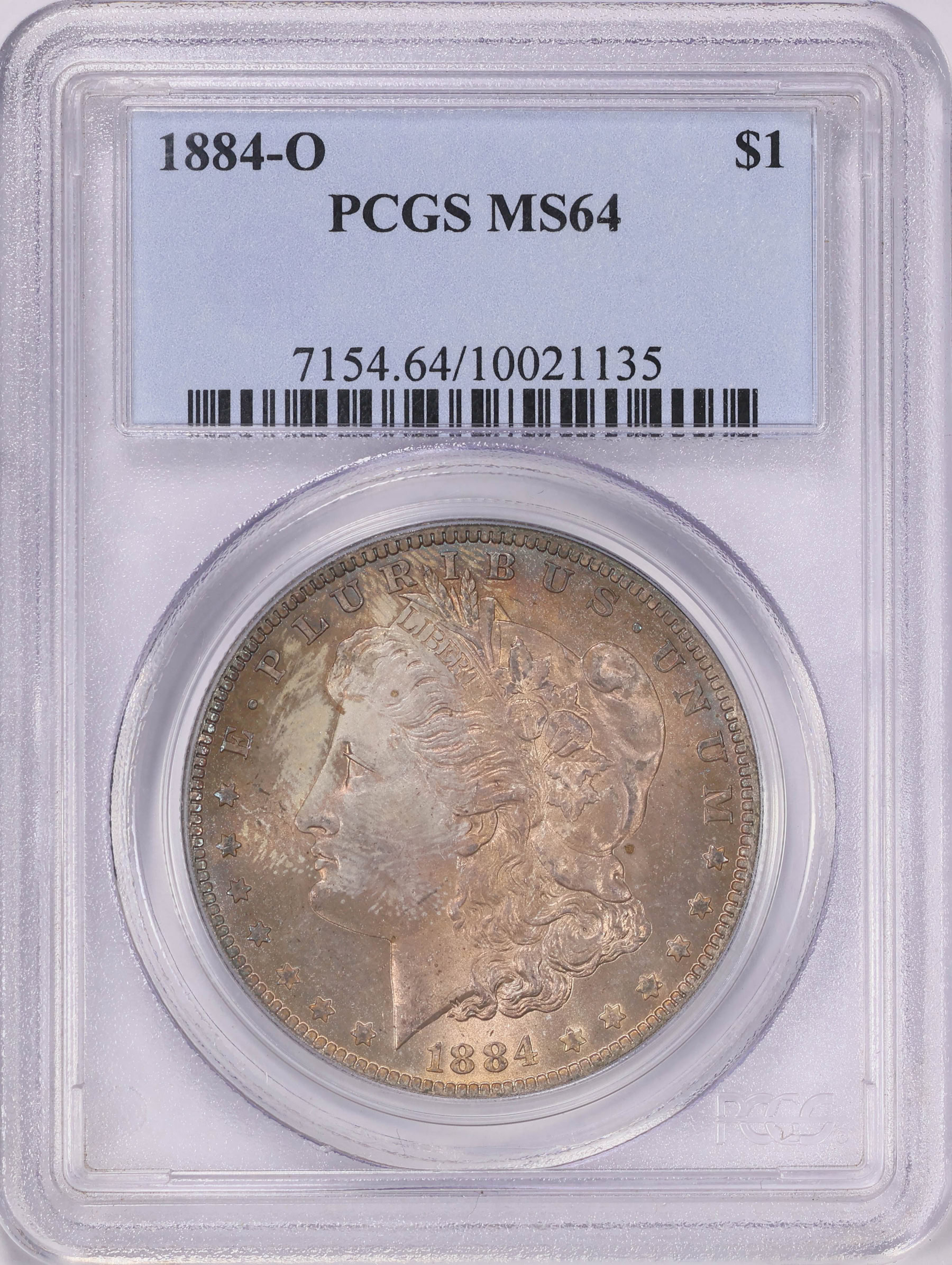 1884-O Morgan Silver Dollar PCGS MS-64 (Toned) (Item 1851195) | GreatCollections Coin Auctions