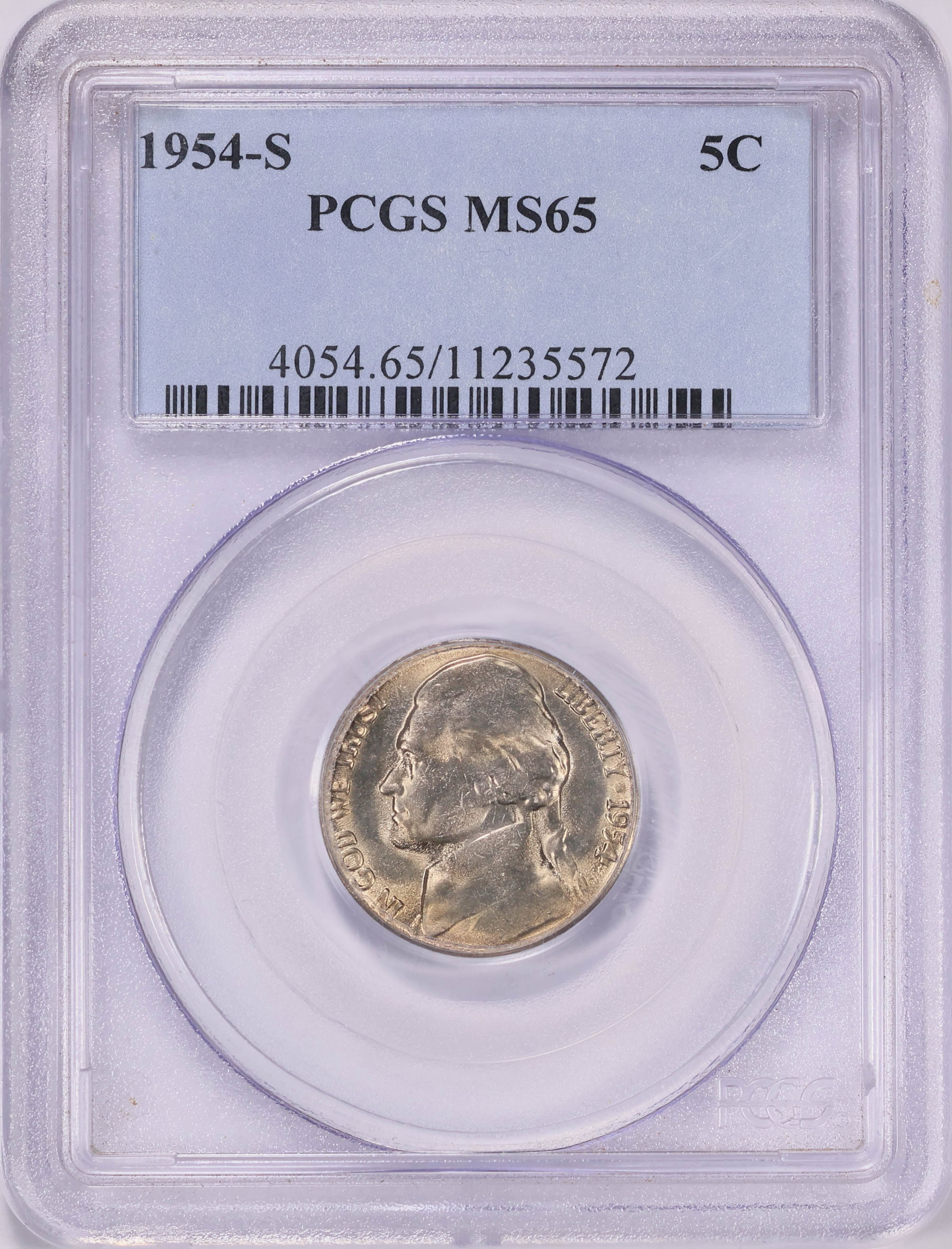 1954-S Jefferson Nickel PCGS MS-65 (Item 1851200) | GreatCollections Coin Auctions