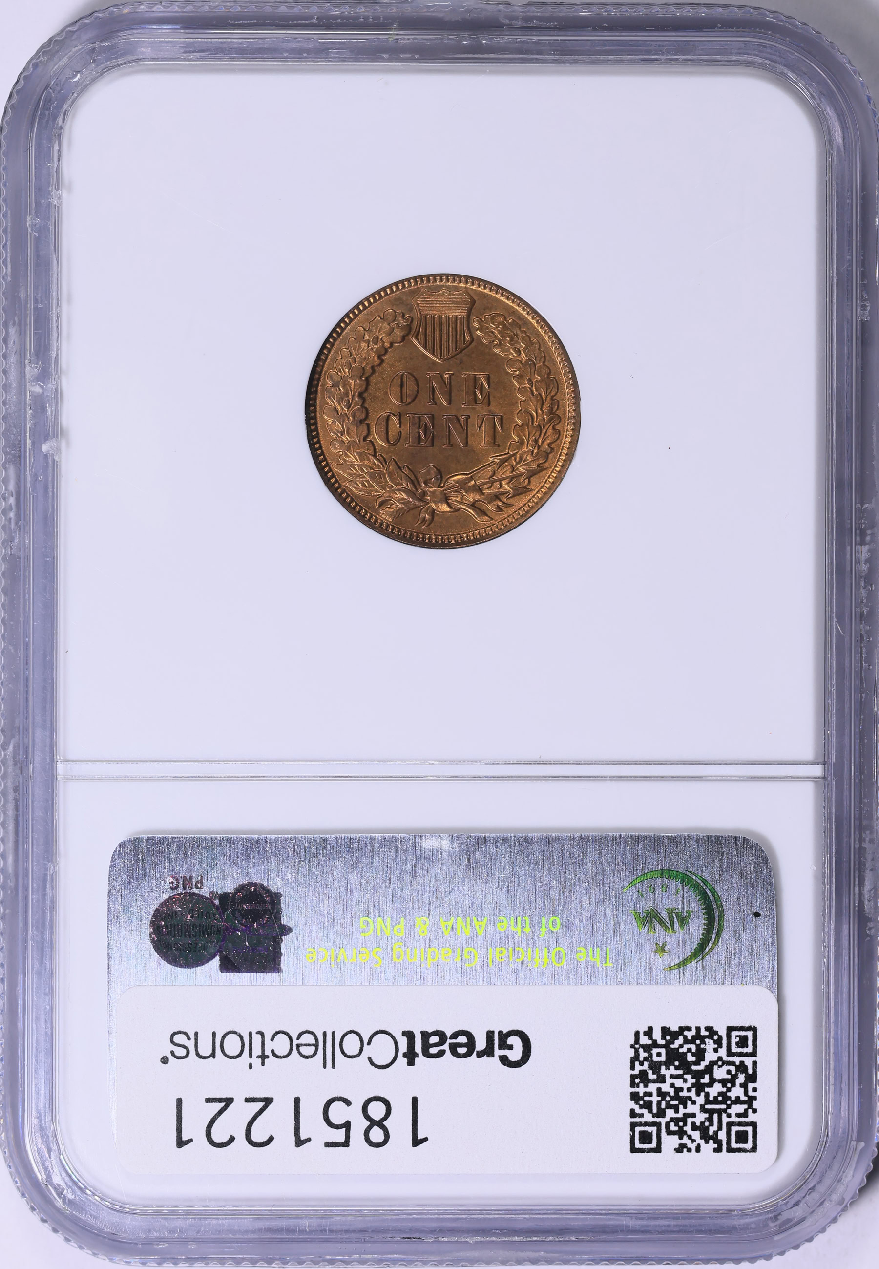 1886 Indian Cent Variety 1 NGC MS-64 RB (Item 1851221) | GreatCollections Coin Auctions