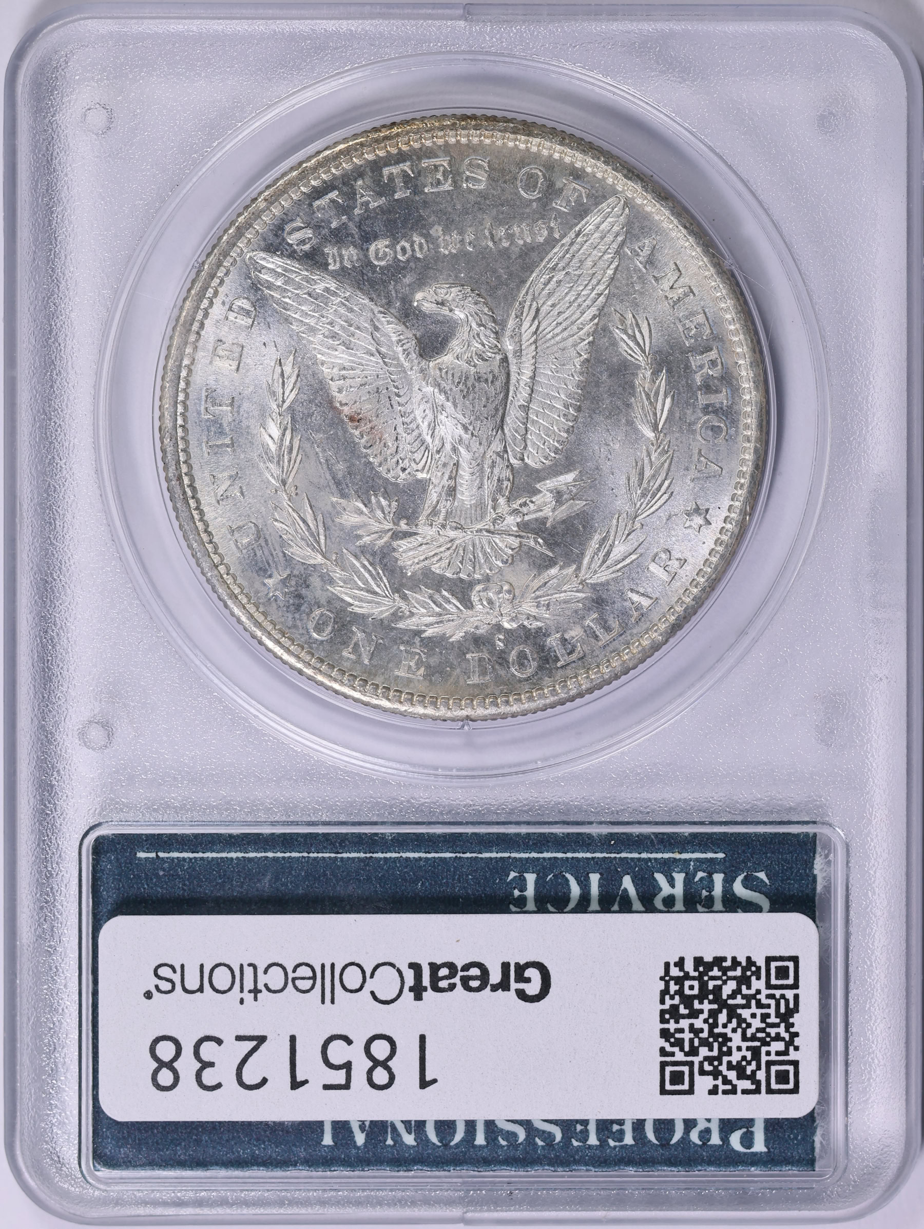 1880-S Morgan Silver Dollar PCGS MS-63 PL OGH (1st Gen) (Item 1851238) | GreatCollections Coin ...