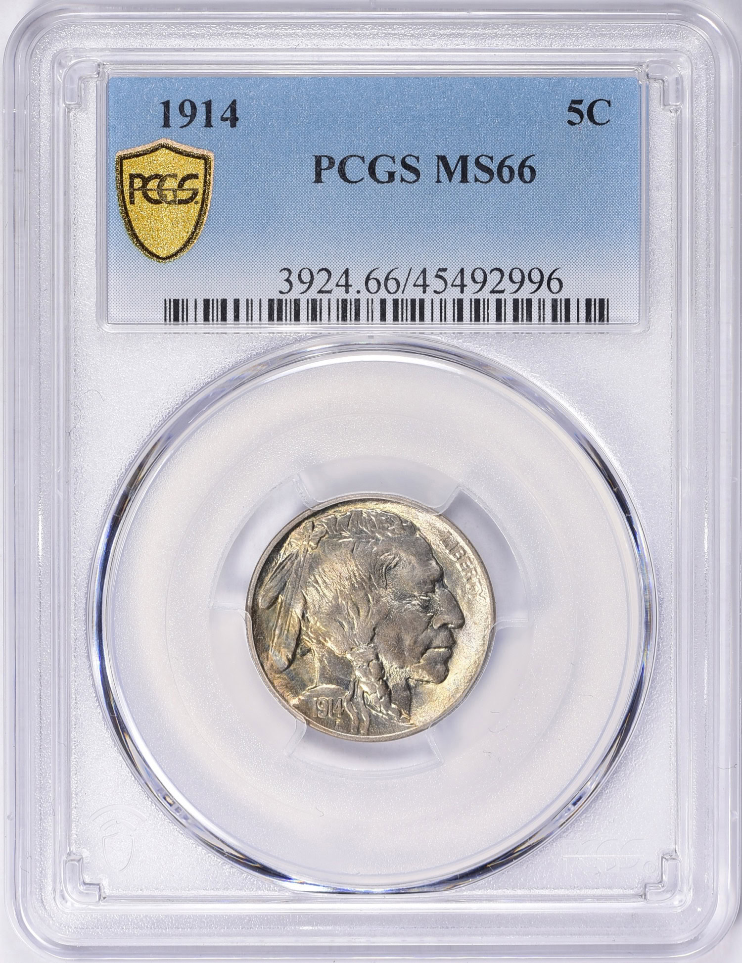 1914 Buffalo Nickel PCGS MS-66 (Item 1851290) | GreatCollections Coin ...