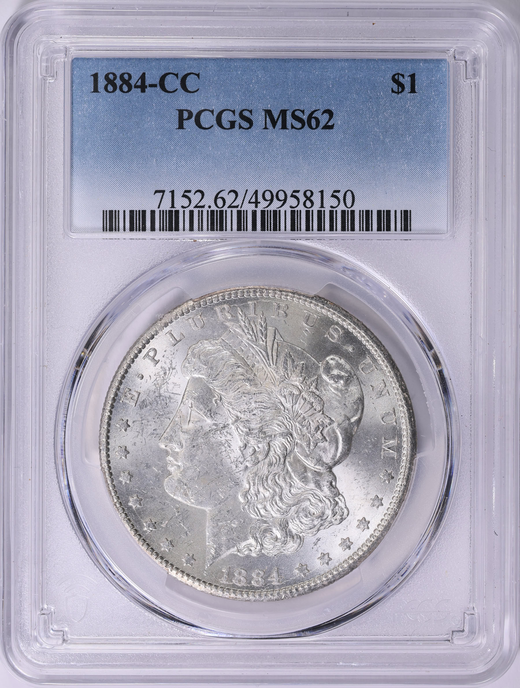 1884-CC Morgan Silver Dollar PCGS MS-62 (Item 1851397) | GreatCollections Coin Auctions